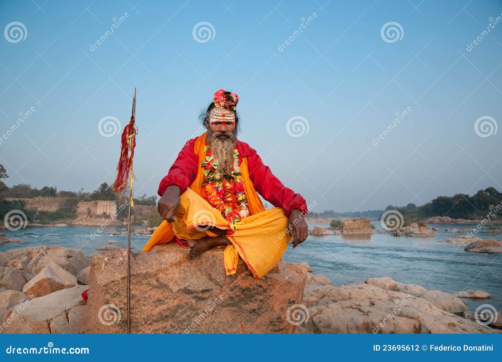 Indian holy man editorial photography. Image of asian - 23695612