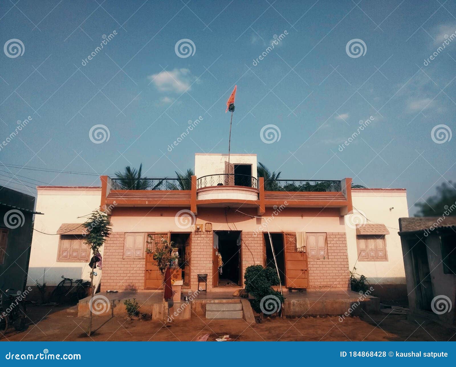 Indian House with Old Design Structure Editorial Stock Photo - Image of ...