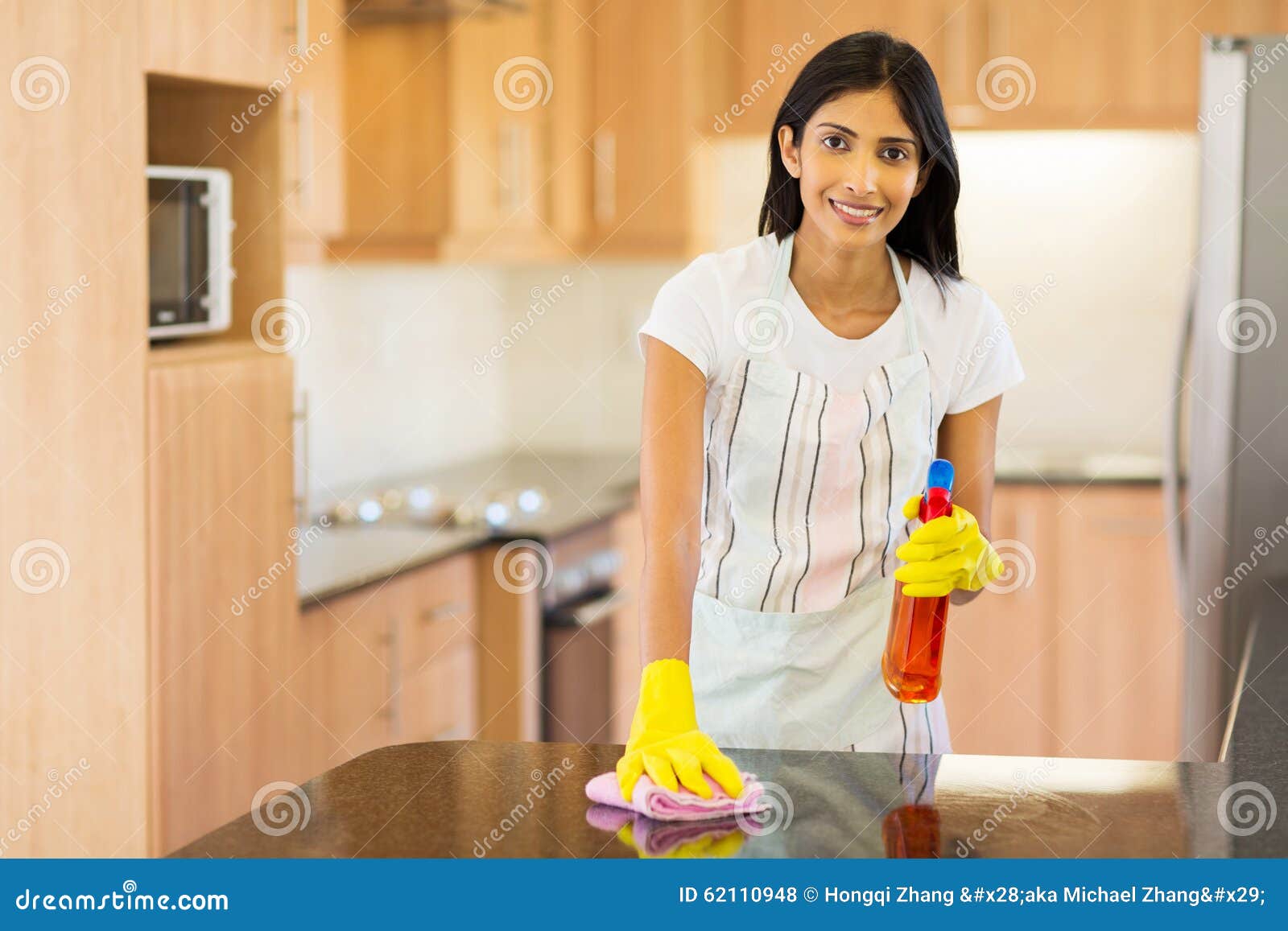 Indian housewife cleaning stock photo. Image of gorgeous - 62110948