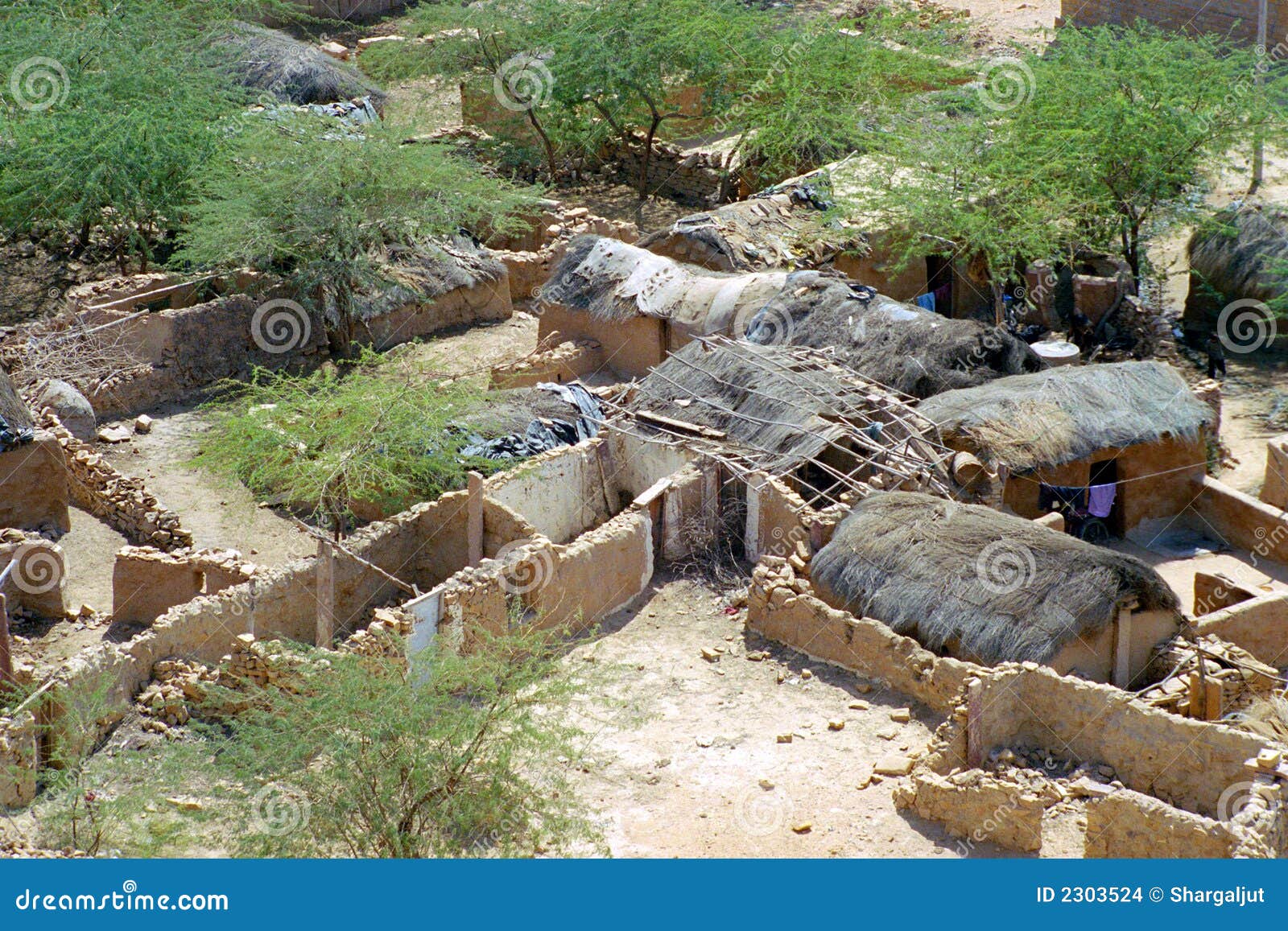 Indian huts stock photo. Image of building, asian, historic - 2303524