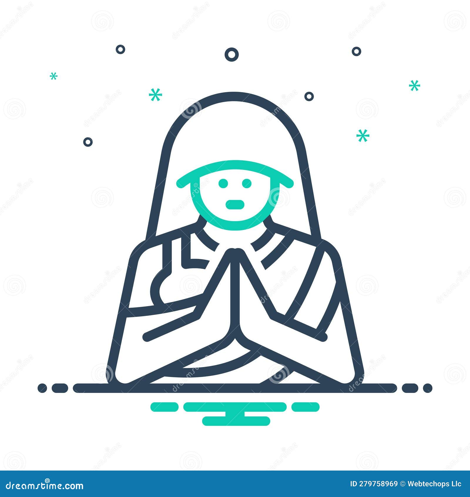 Mix Icon for Indian, Traditional and Feale Stock Vector - Illustration ...