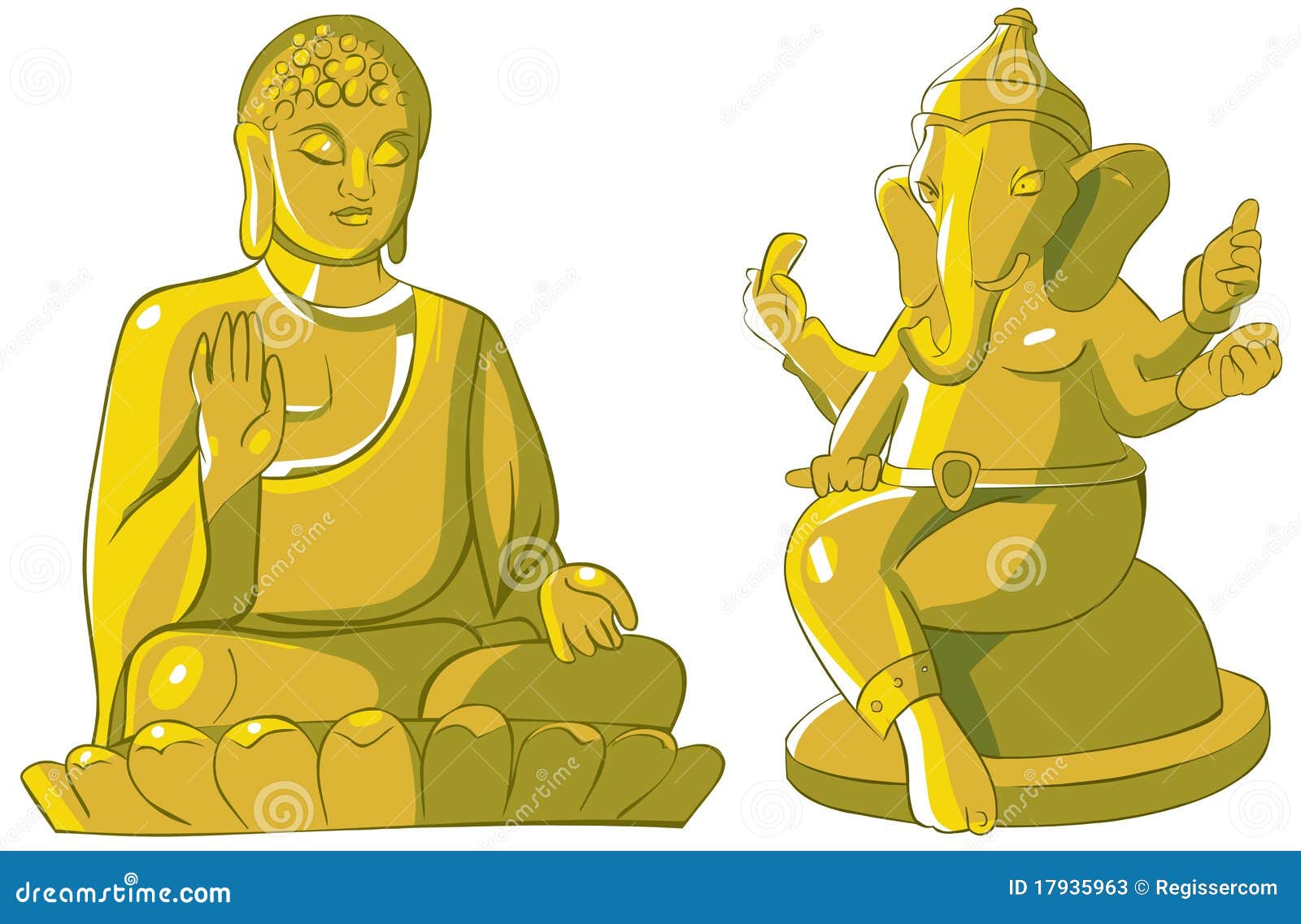 Indian Idols Statue. Stock Illustration | CartoonDealer.com #17935963