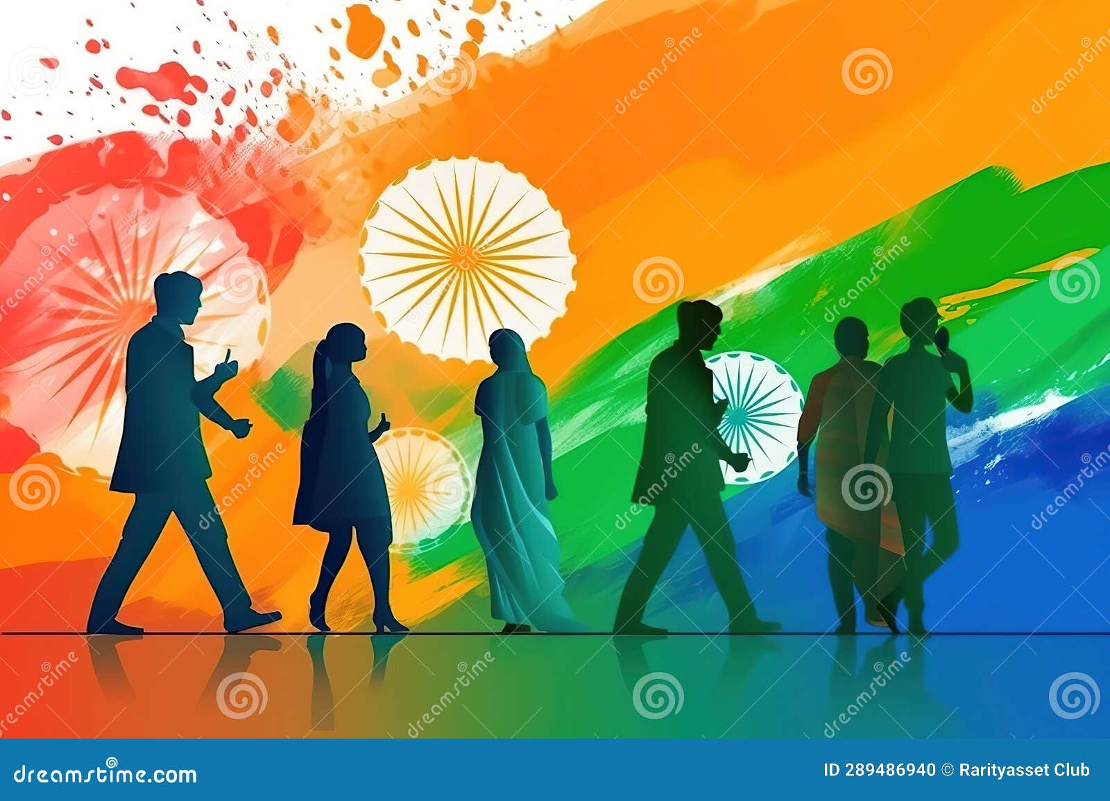 Indian Independence & Republic Day Concept. Background. Theme ...
