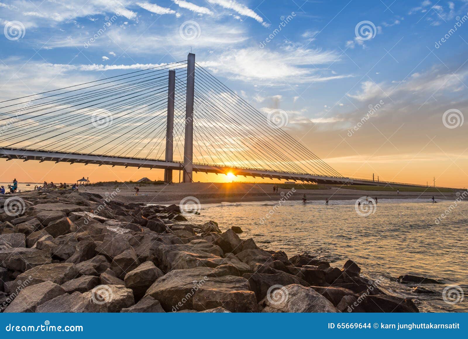 Indian Inlet River Bridge stock photo. Image of indian - 65669644