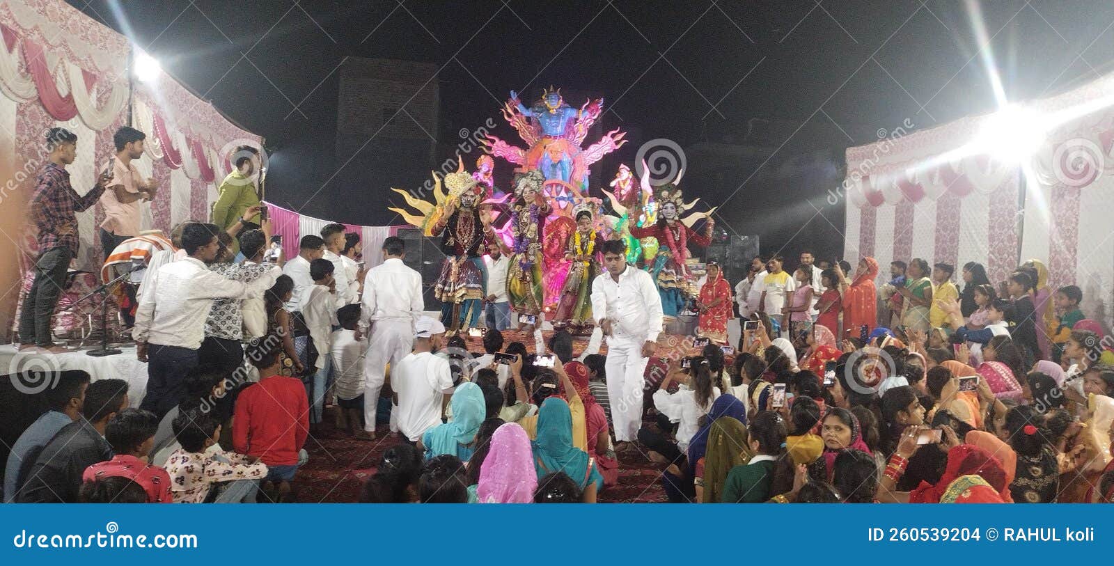 Indian Jagran Mata Sherawali Ka 2022 Editorial Stock Image - Image of ...