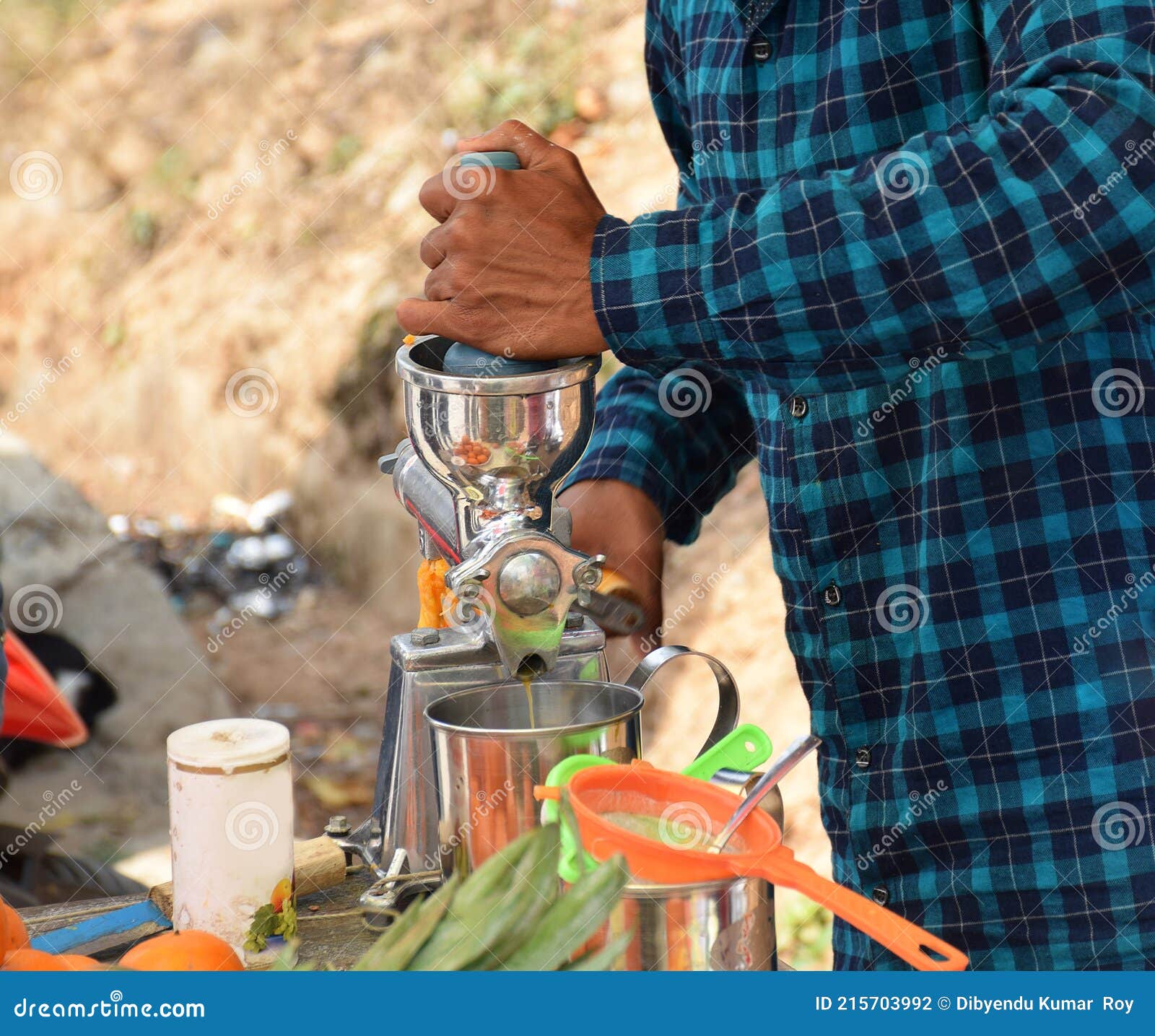 Indian Tea Maker Making Tea In Soil Pit Editorial Photo | CartoonDealer ...