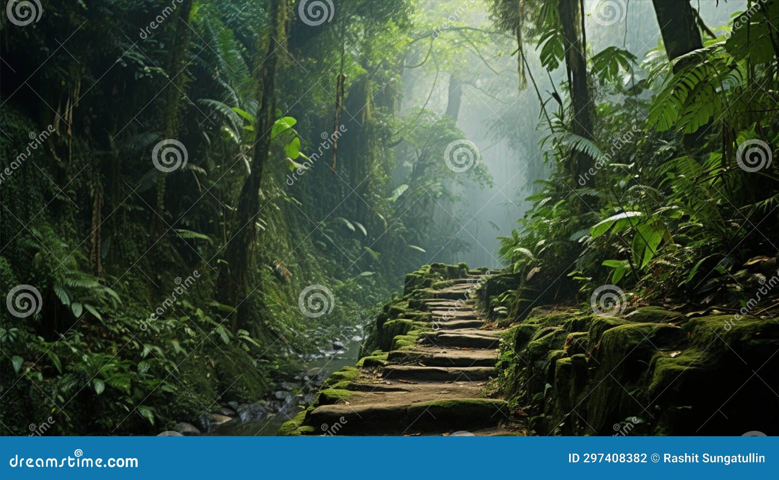 Indian Jungle with Old Path Stock Photo - Image of nature, forest ...