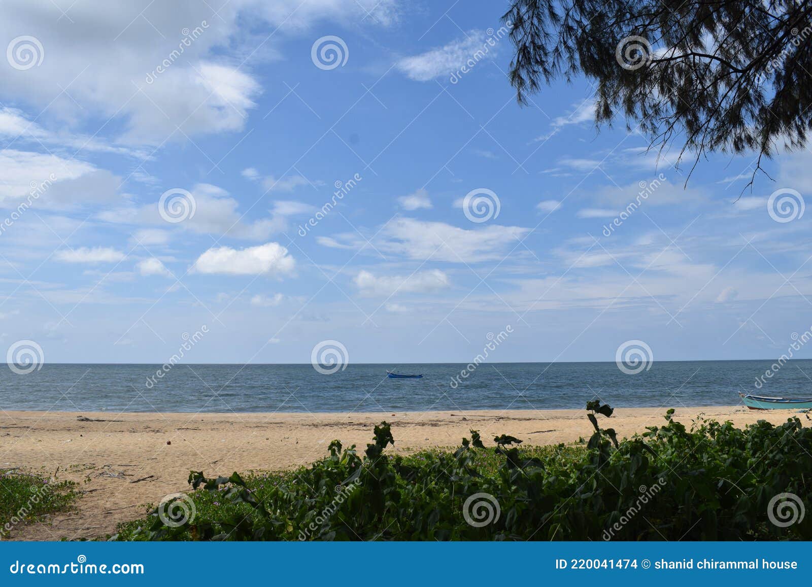 Indian kerala Beach view stock photo. Image of ocean - 220041474