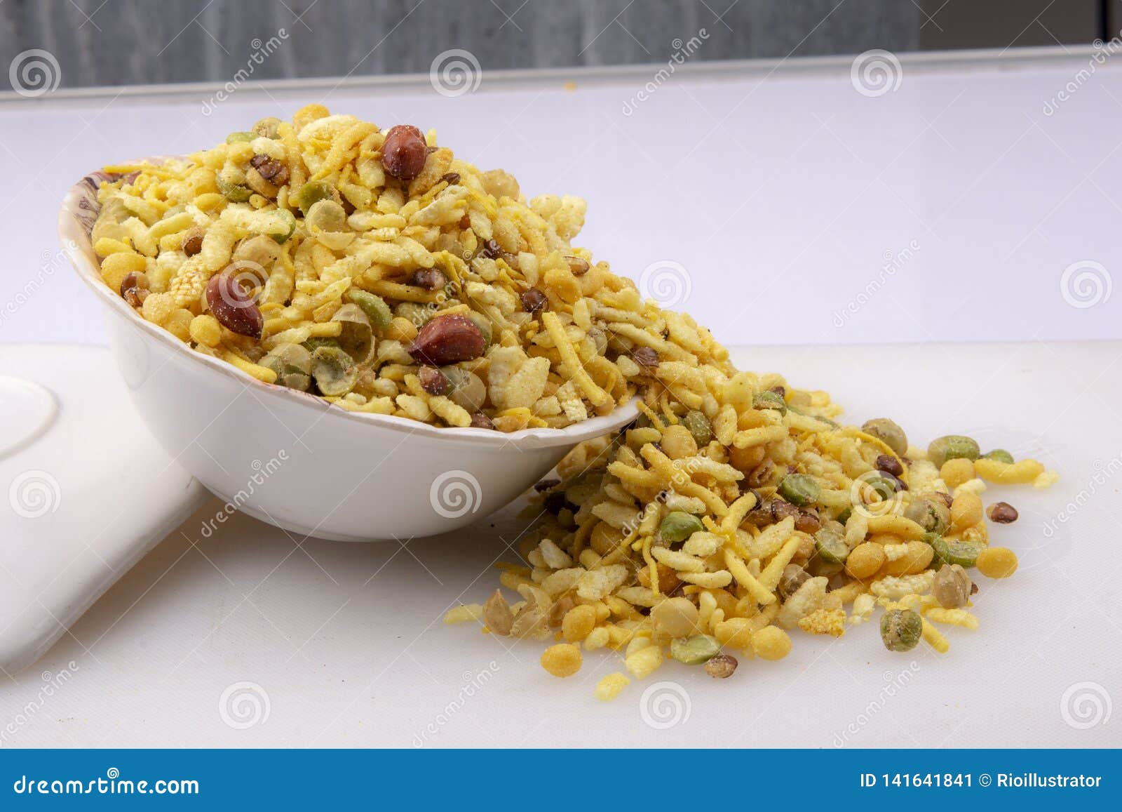 Indian Khatta Meetha Namkeen Mixture Explode Stock Image - Image of ...