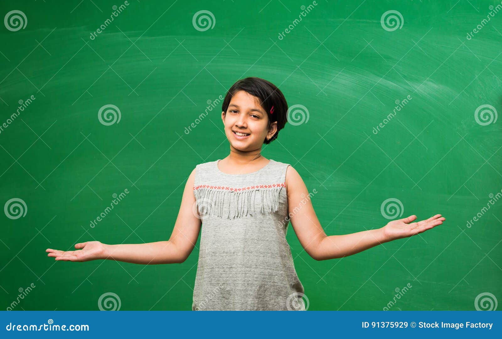 Indian Kid in Thinking the Classroom Stock Image - Image of childhood ...
