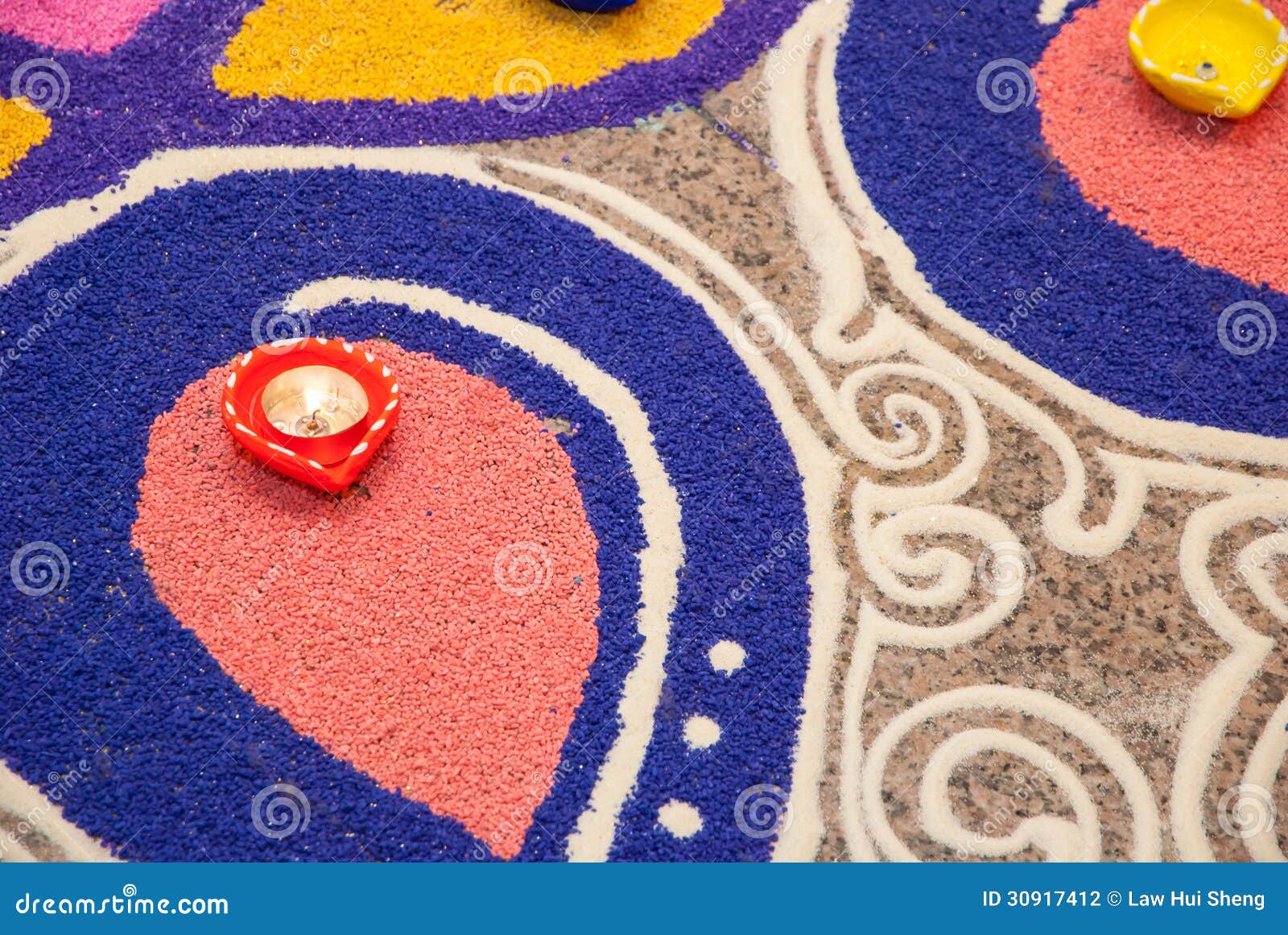 Indian kolam stock photo. Image of culture, diya, colorful - 30917412