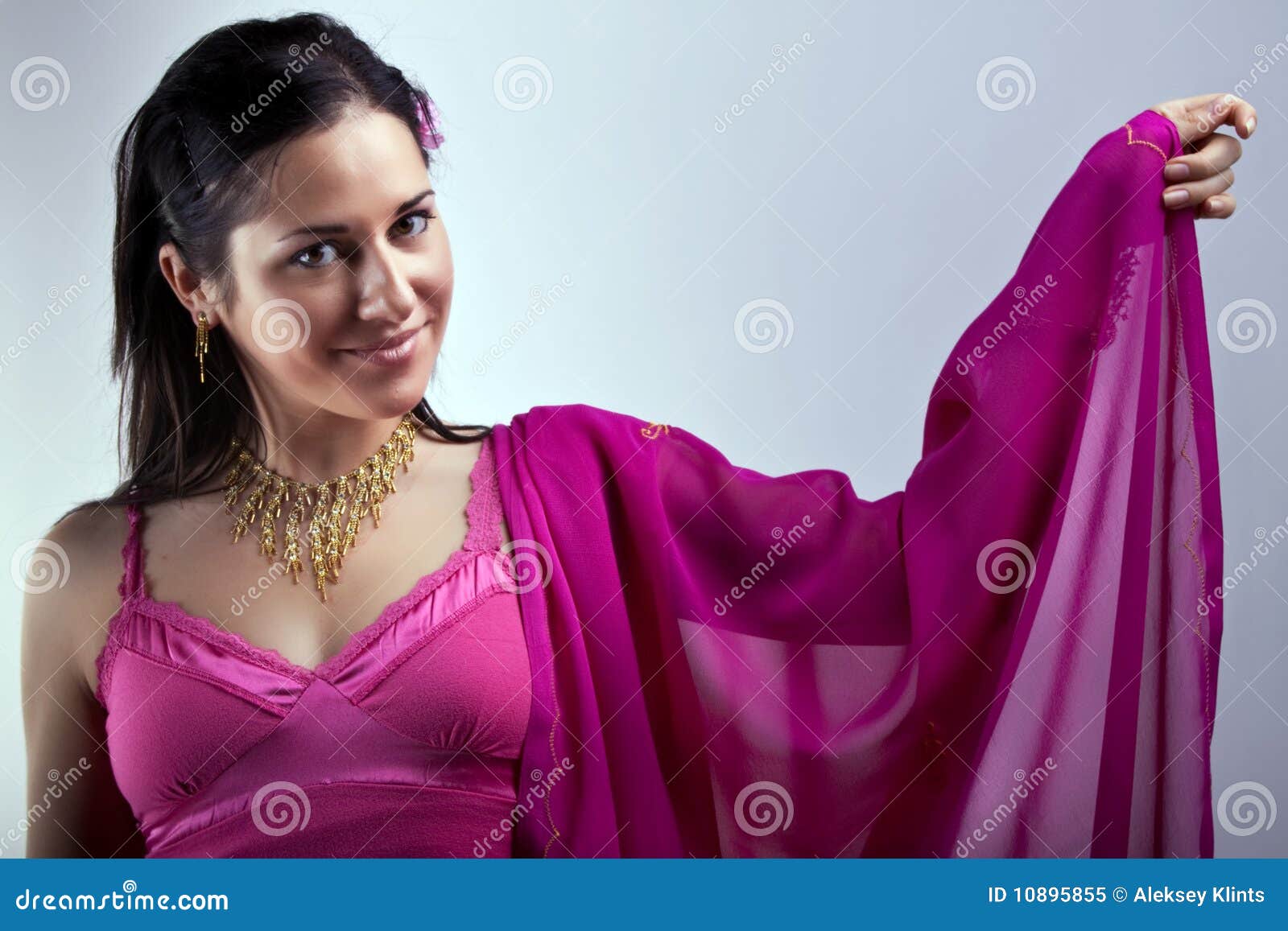 Indian Lady with Raised Hand Stock Image - Image of beauty, indian ...