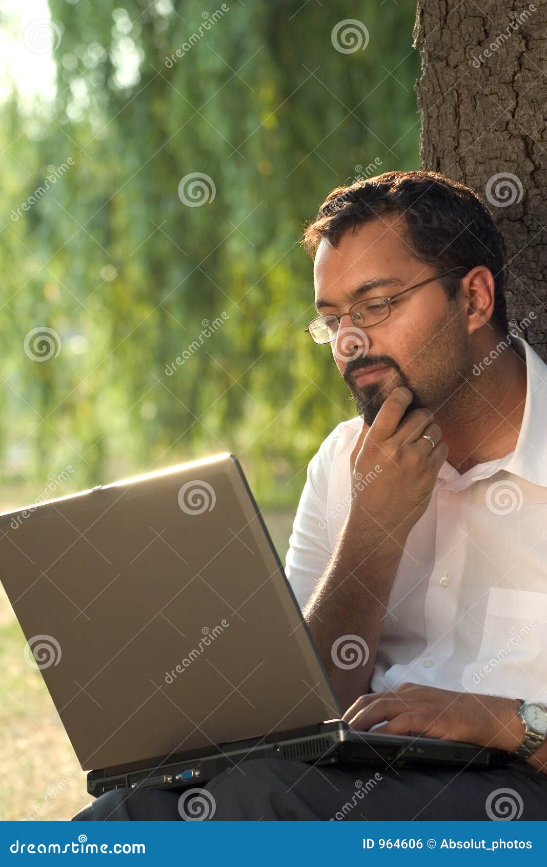 Indian and laptop stock photo. Image of male, adult, attire - 964606