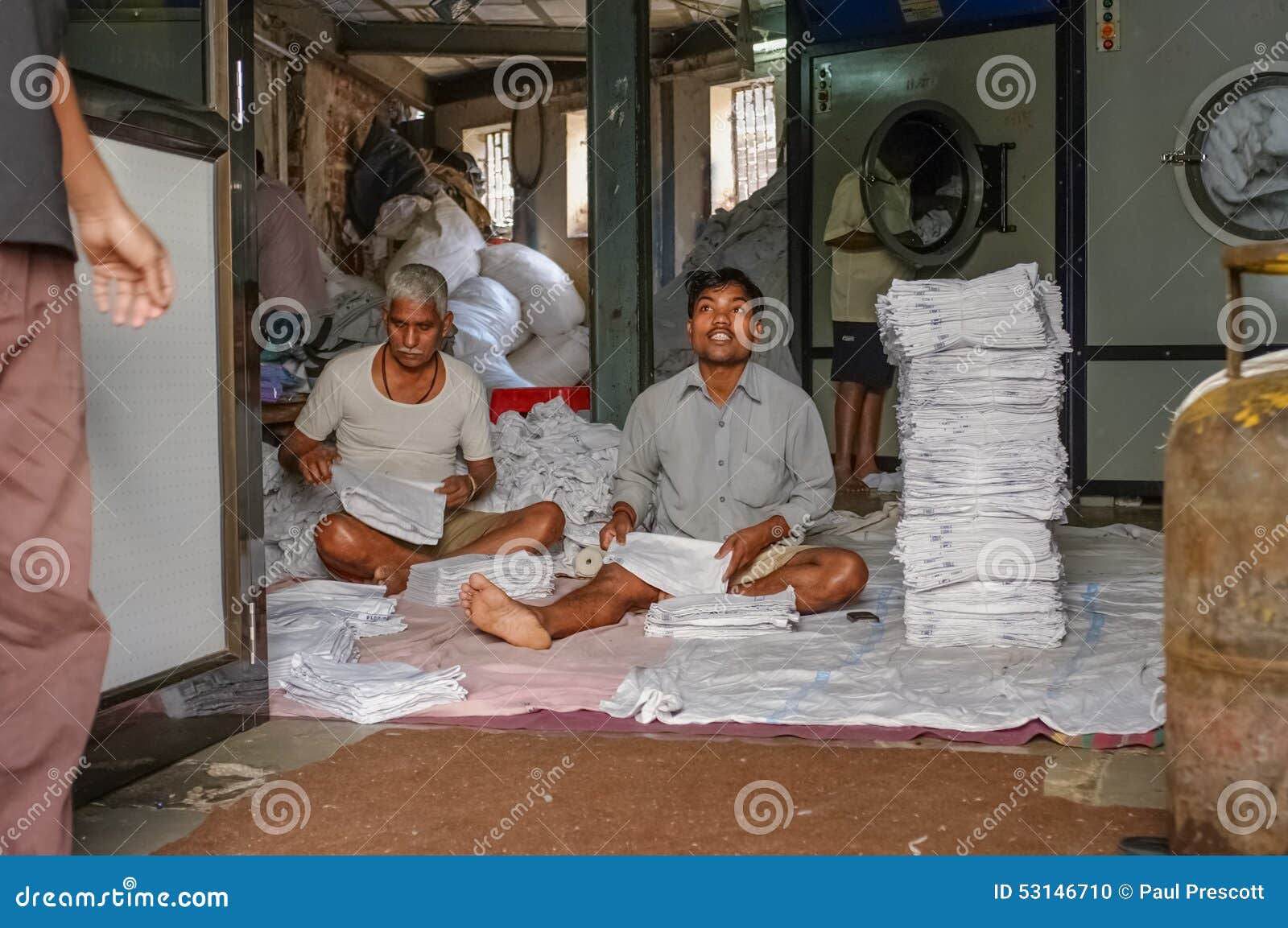 Indian laundry workers editorial image. Image of cloth - 53146710