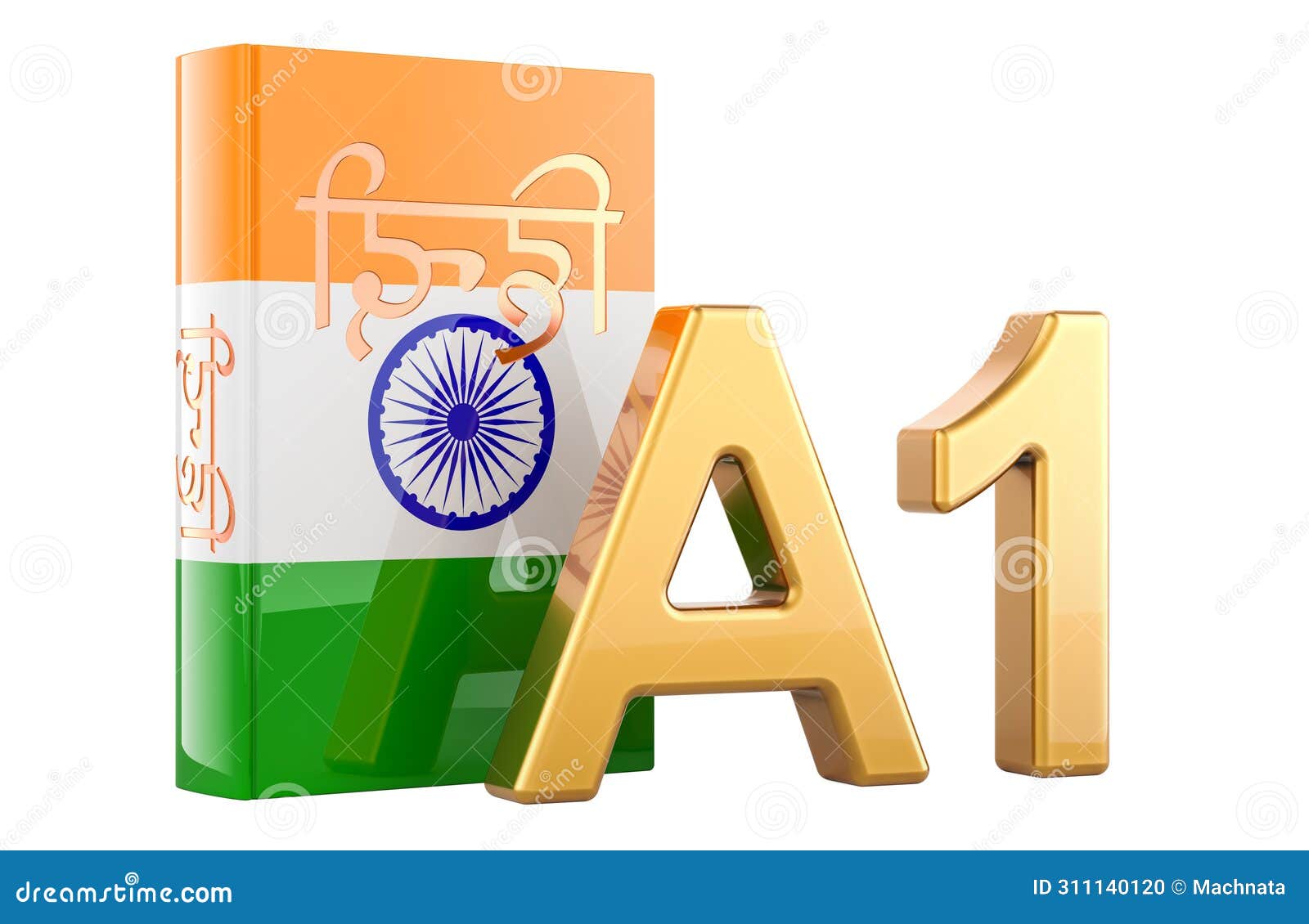 A2 Indian Level, Concept. Level Pre Intermediate, 3D Rendering Stock ...