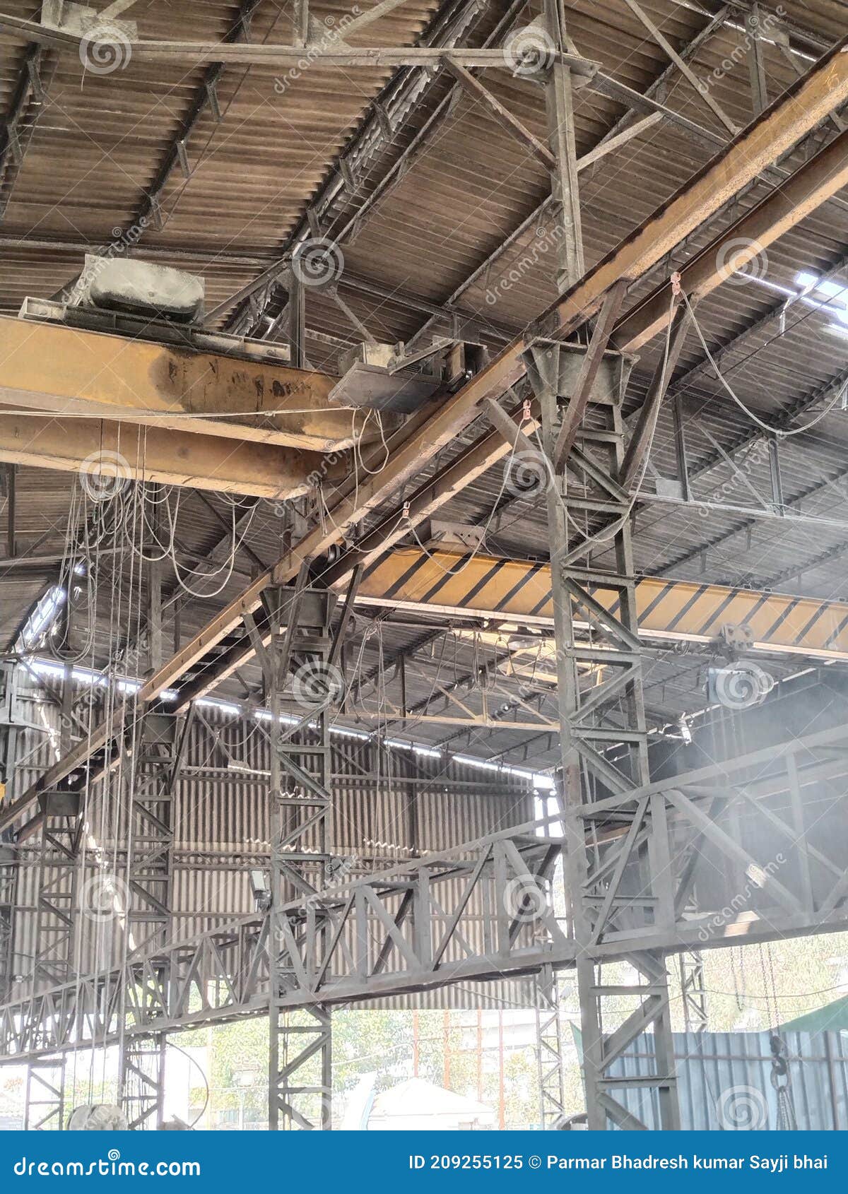 Indian local factory stock image. Image of beam, machine - 209255125