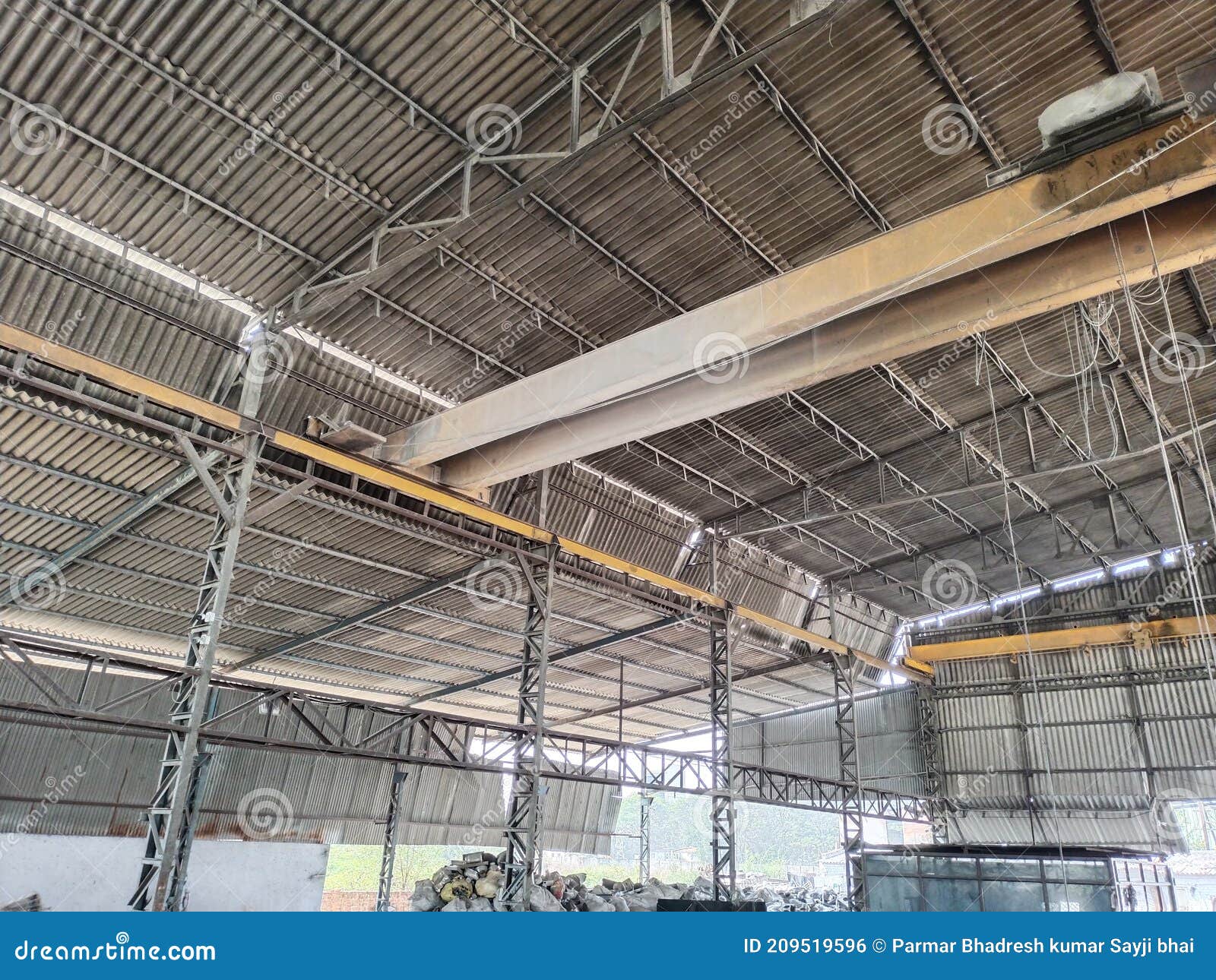 Indian local factory stock photo. Image of construction - 209519596