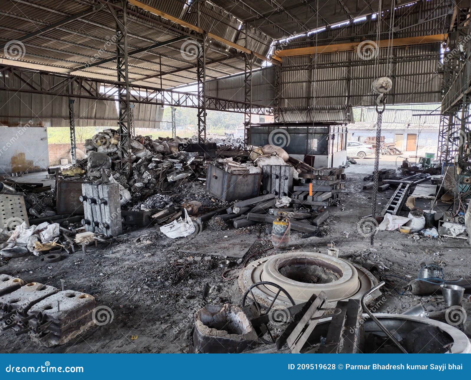 Indian local factory stock photo. Image of iron, city - 209519628