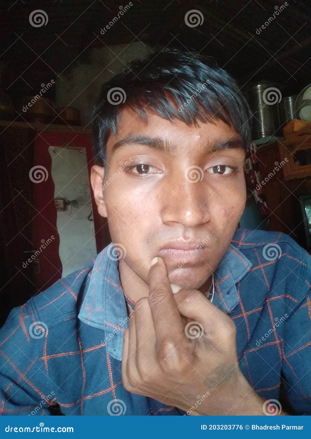 Indian local man stock photo. Image of local, smile - 203203776