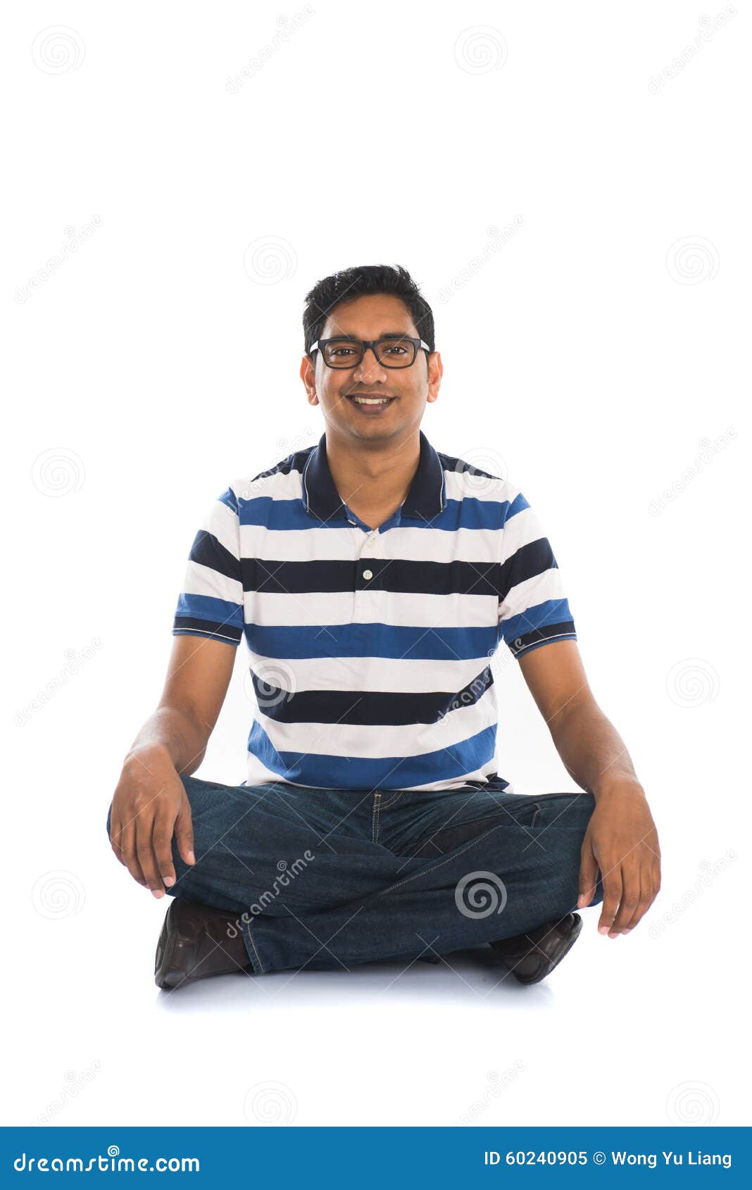 Indian male sitting stock image. Image of jeans, posing - 60240905