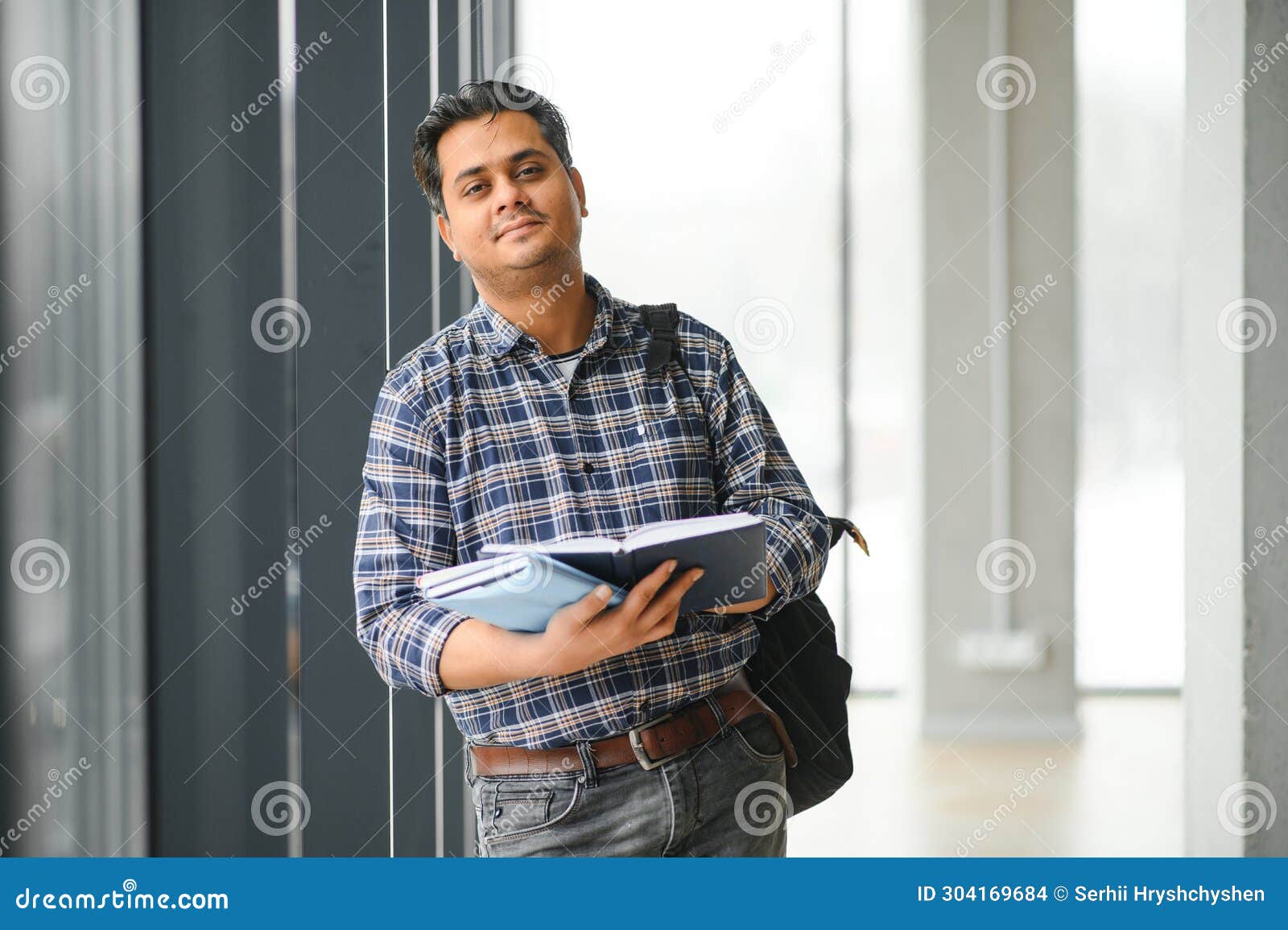 Indian Male Student at the University Stock Photo - Image of book, male ...