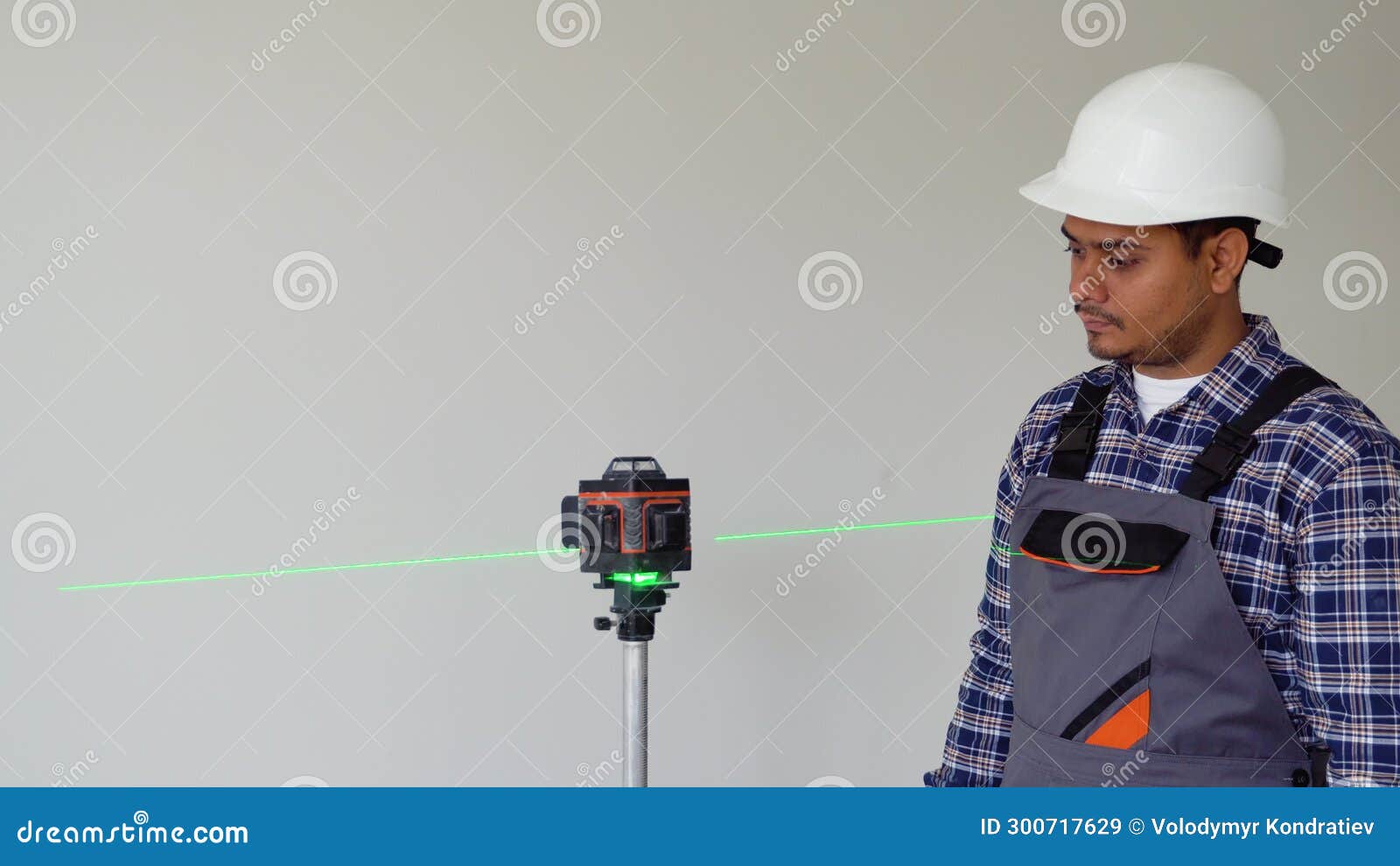 Indian Man Adjusting Laser Level Tool. Laser Leveler Device Stock Video ...