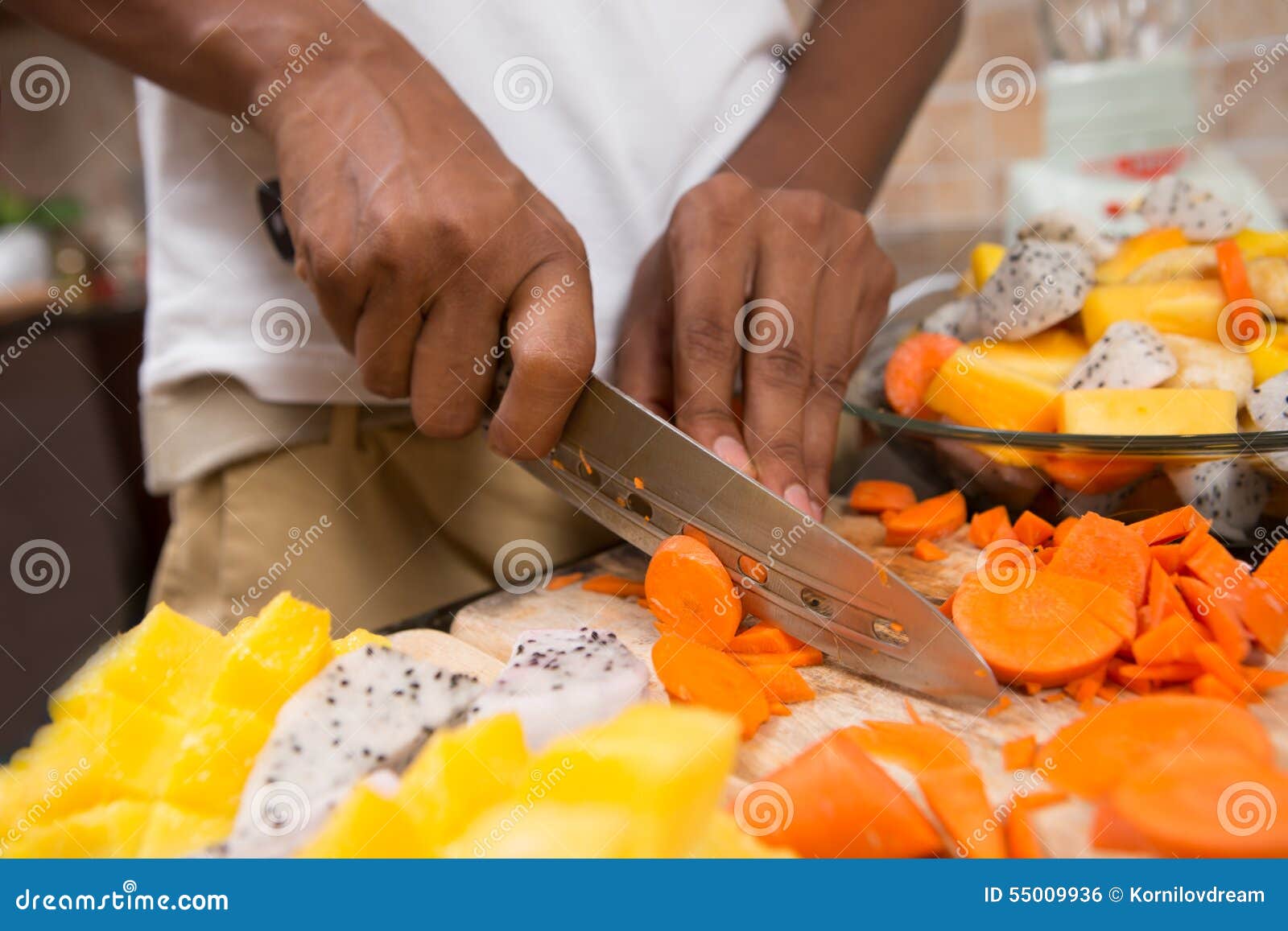 Indian man cooking dinner stock photo. Image of racial - 55009936