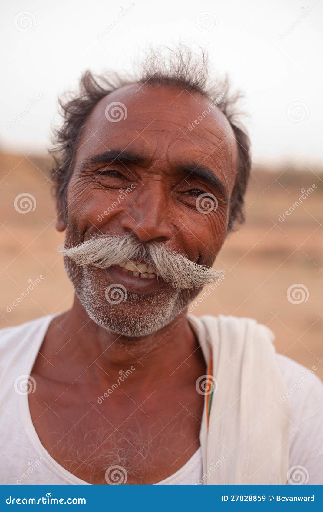 Indian Man with Handlebar Moustache Editorial Stock Image - Image of ...