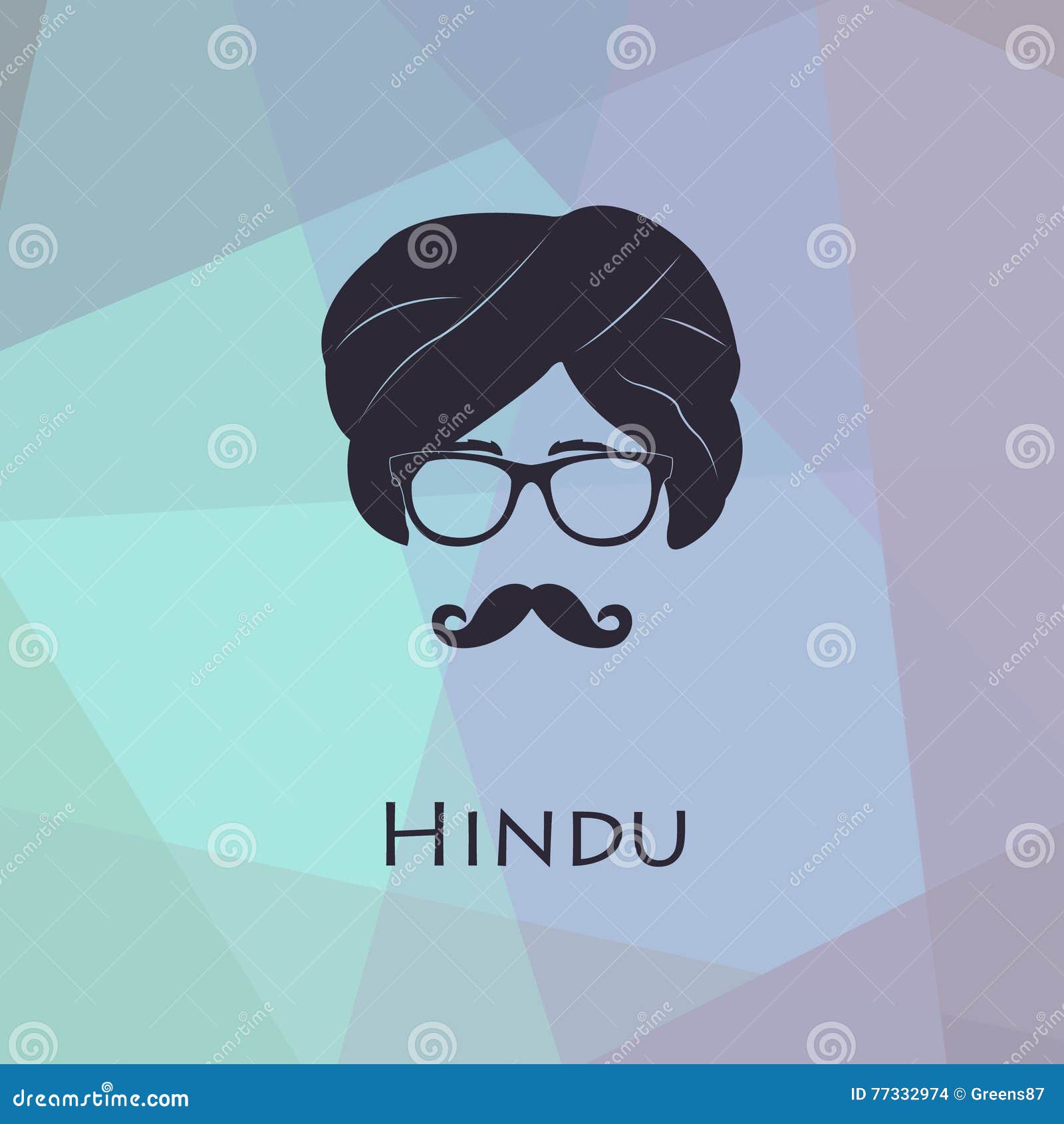 Indian man icon stock vector. Illustration of eastern - 77332974