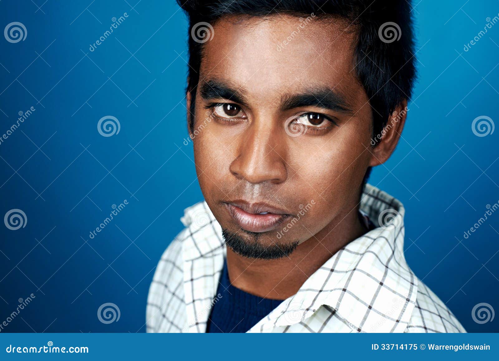 Indian man stock image. Image of blue, serious, confidence - 33714175