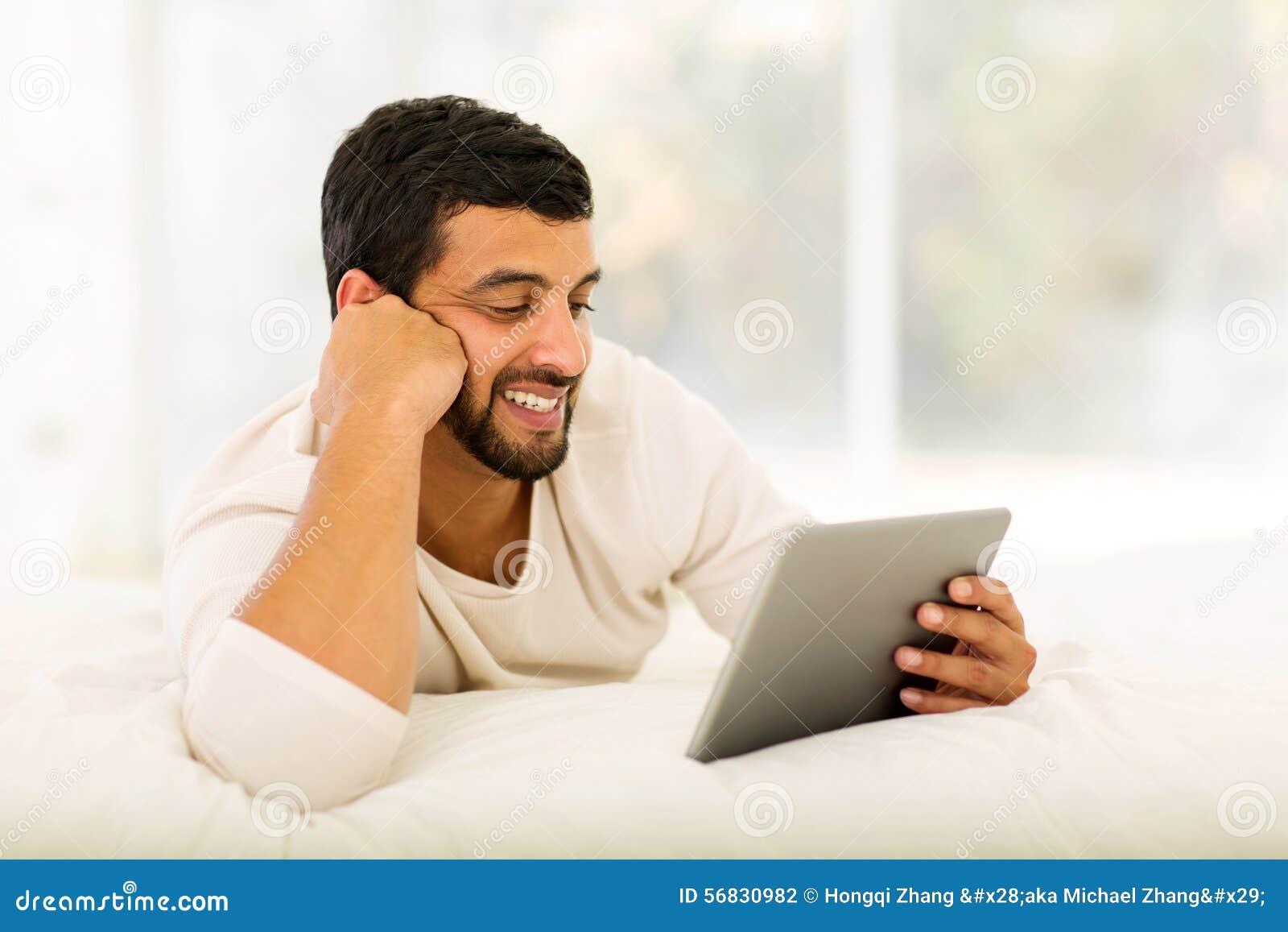 Indian man tablet computer stock photo. Image of ethnic - 56830982