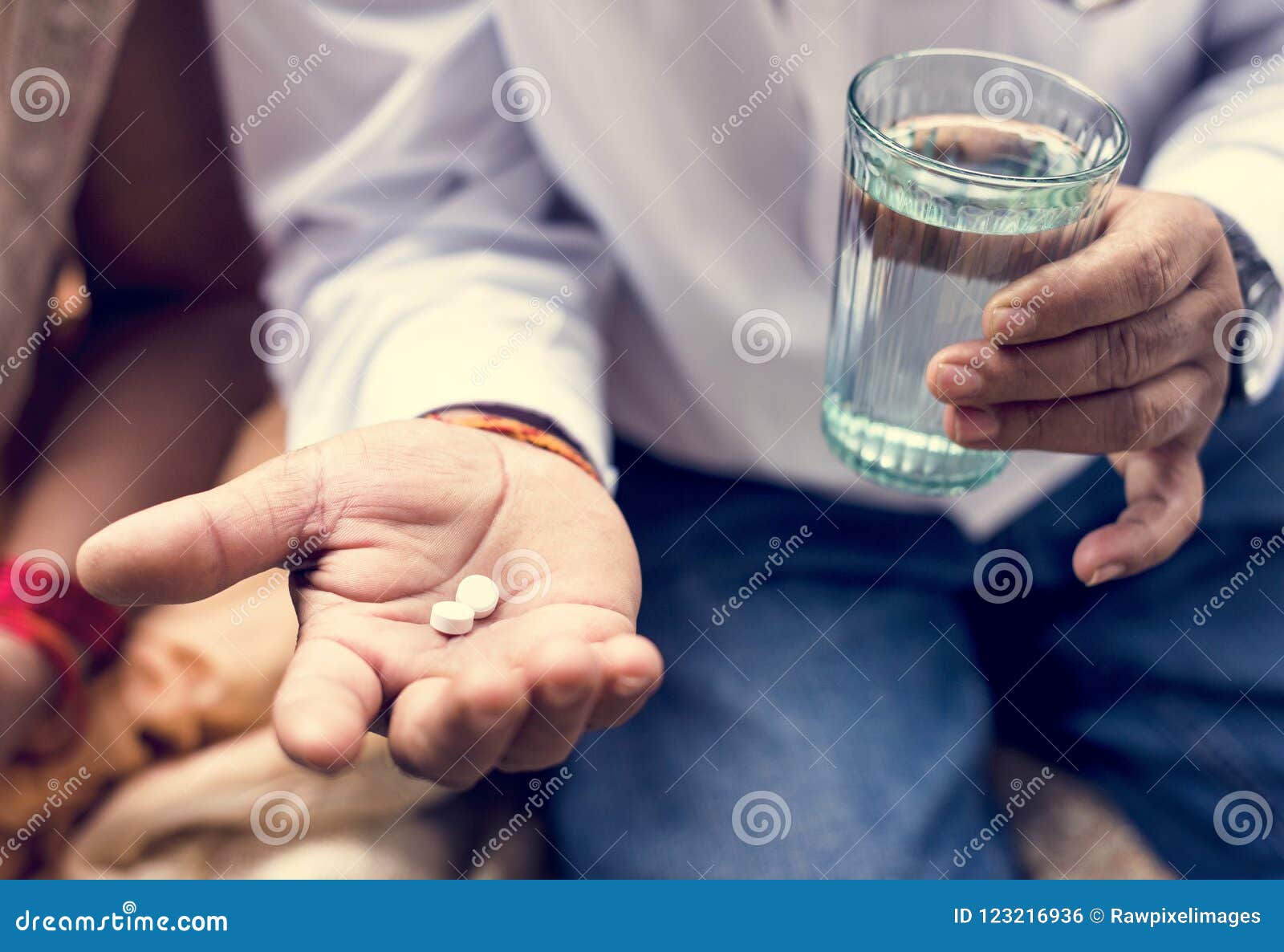 Indian Man Taking Tablets Medicine Stock Photo - Image of india, lanka ...