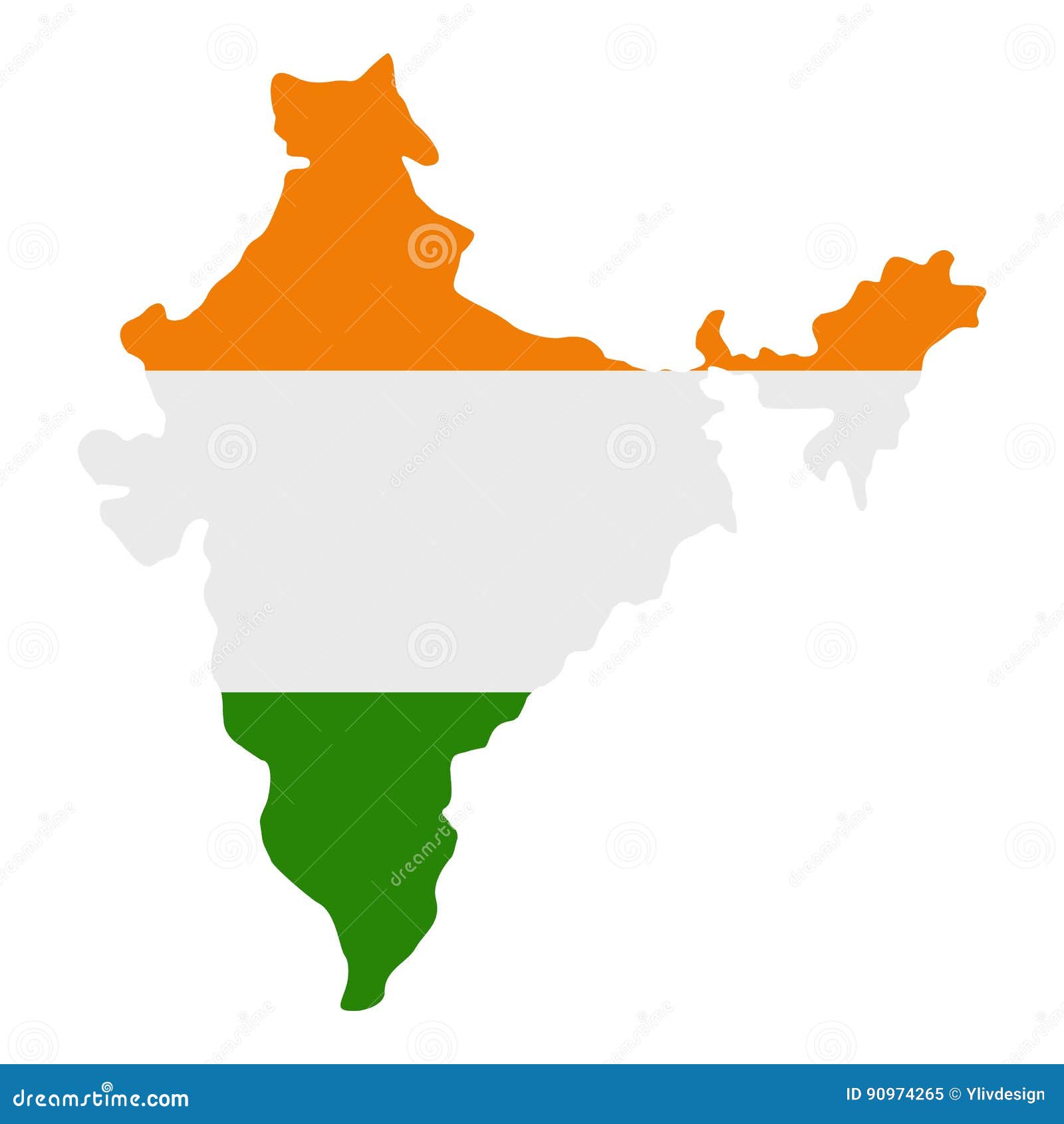Indian map icon isolated stock vector. Illustration of object - 90974265