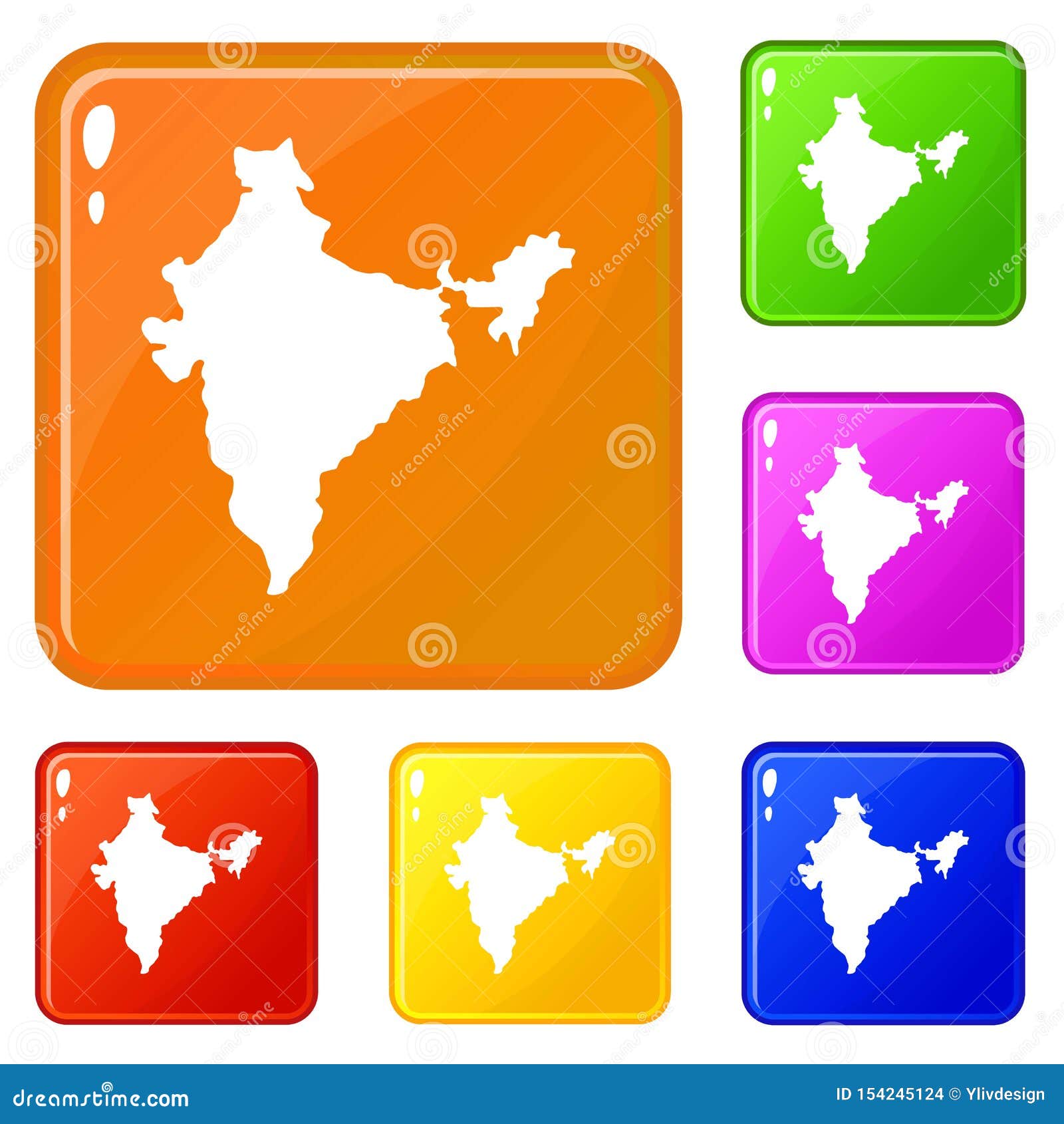 Indian Map Icons Set Vector Color Stock Vector - Illustration of ... Indian Map Icons Set Vector Color Stock Vector - Illustration of ...