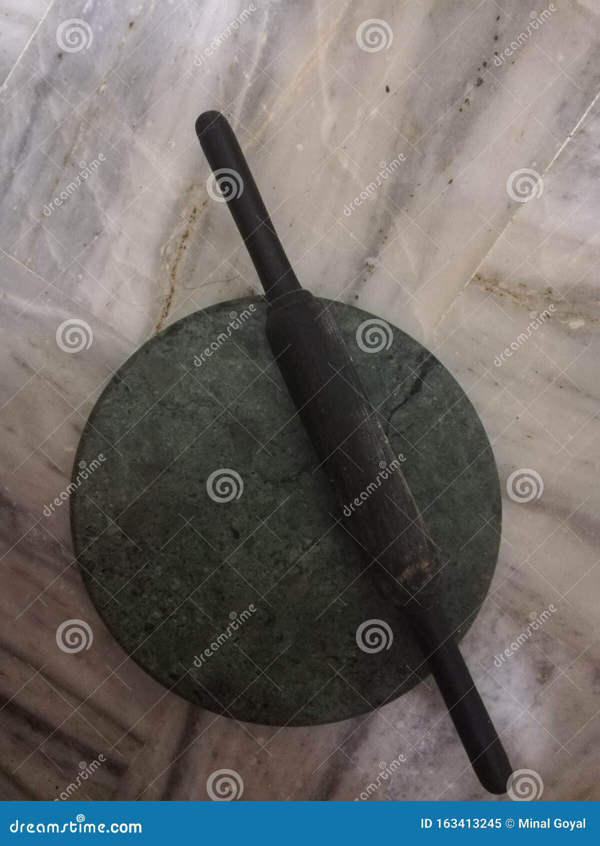 Indian Marble Rolling Board Pin Stock Image - Image of rolling, marble ...