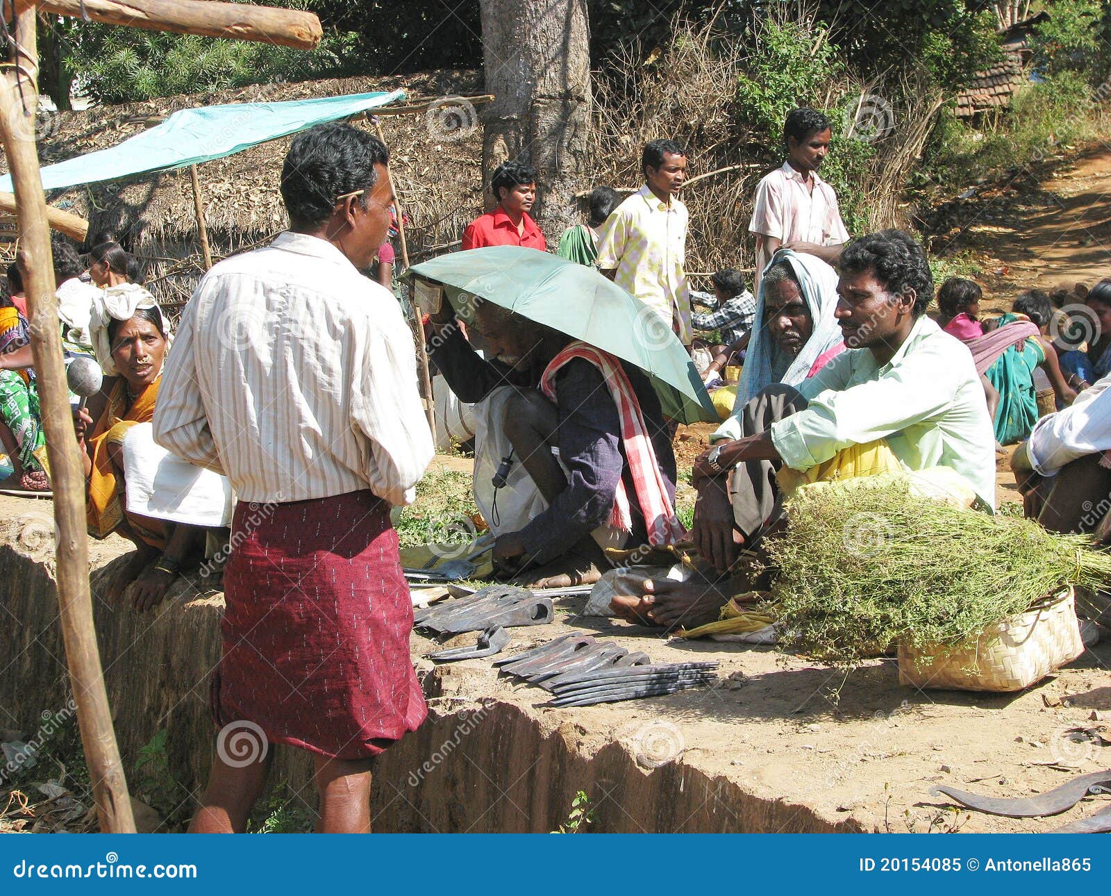 Indian Market in the Rural Area Editorial Image - Image of poor, asia ...