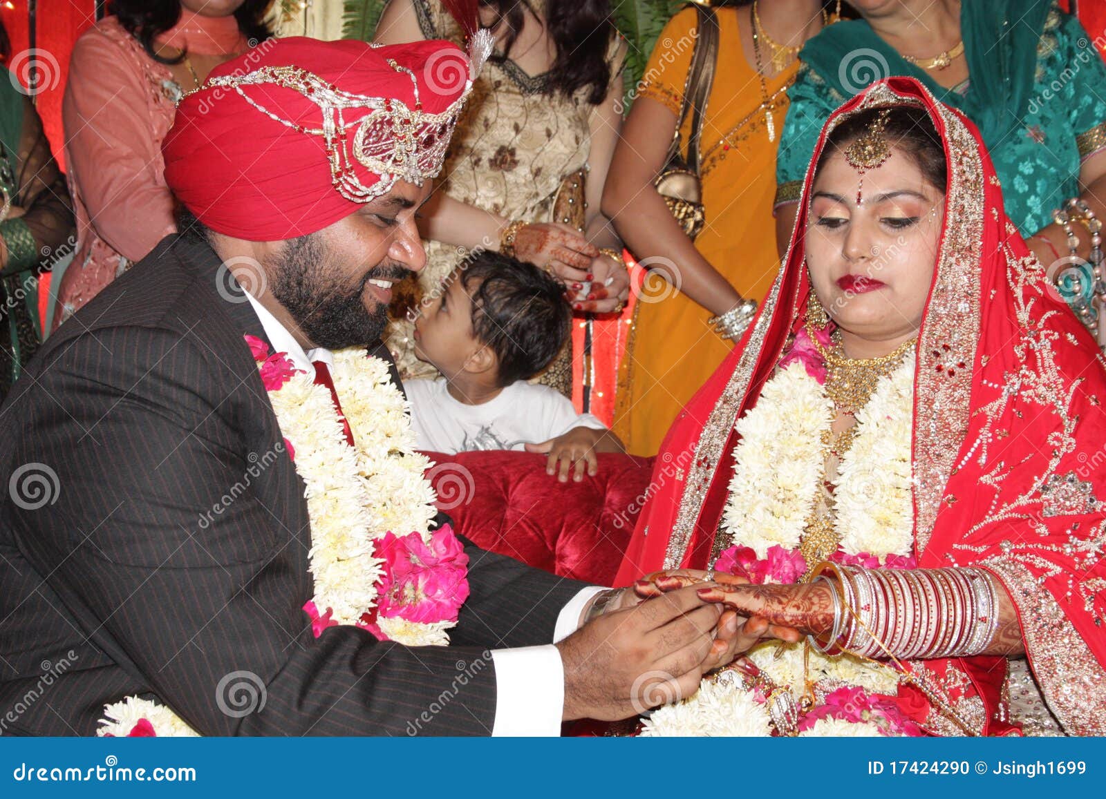 Indian Marriage Ring Ceremony Editorial Image - Image of indian, sikh ...
