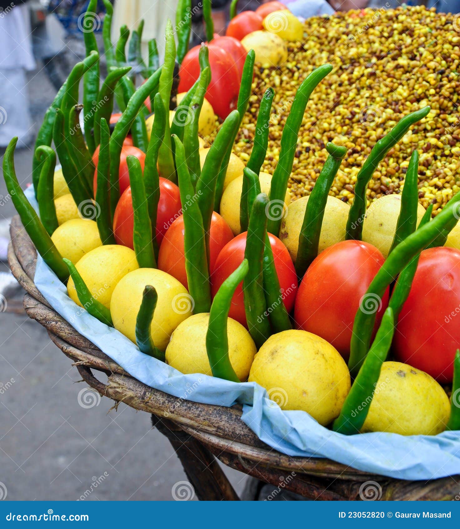 Indian masala chat stock photo. Image of spicy, potato - 23052820
