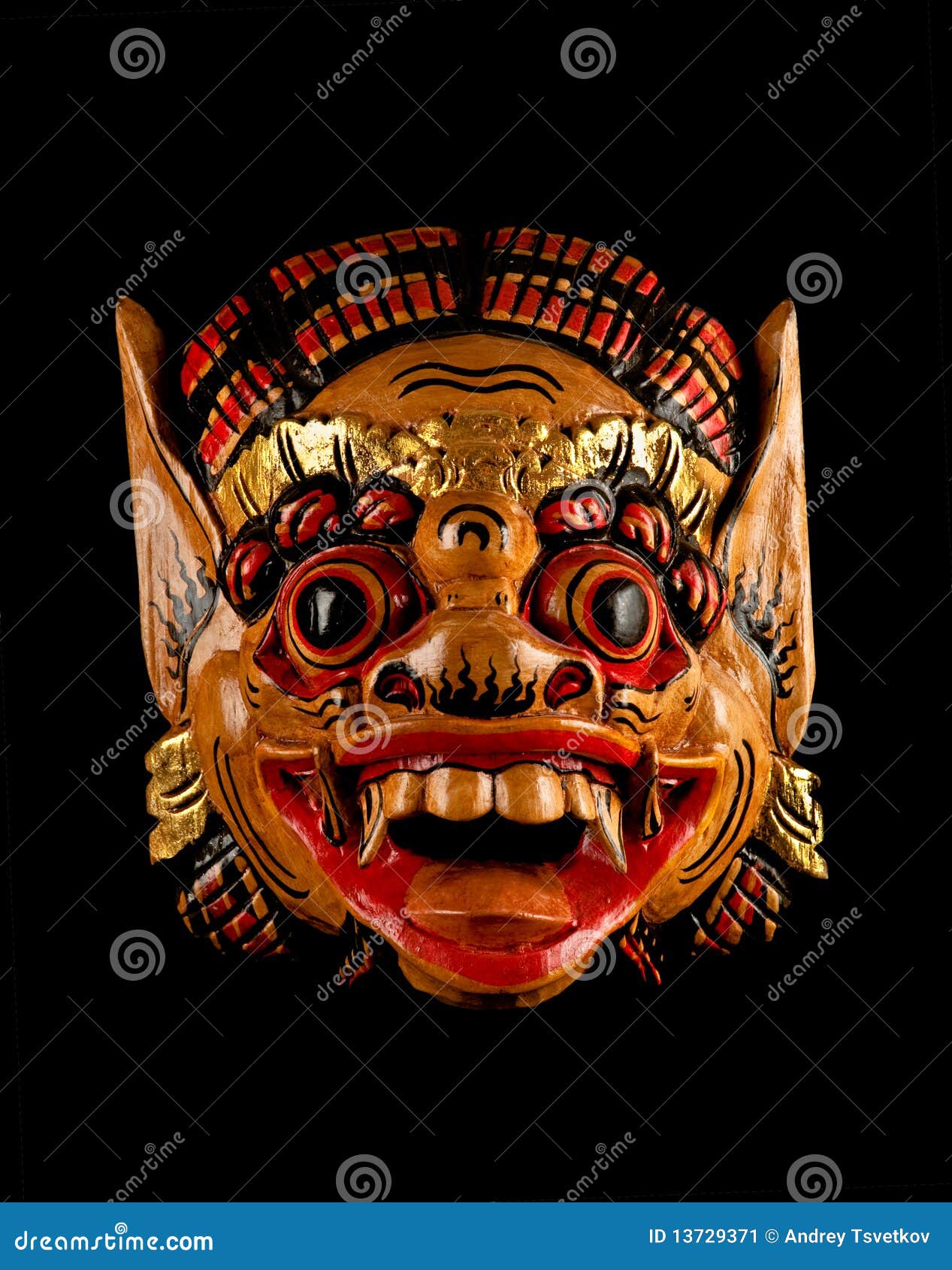 Indian mask stock image. Image of isolated, indochina - 13729371