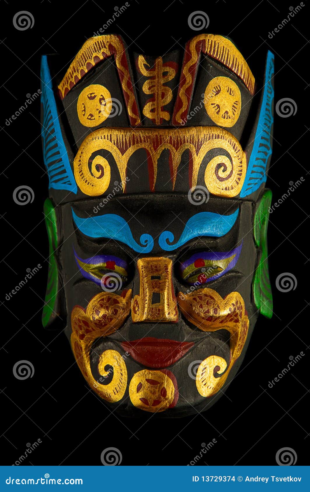 Indian mask stock photo. Image of eyes, isolated, asian - 13729374