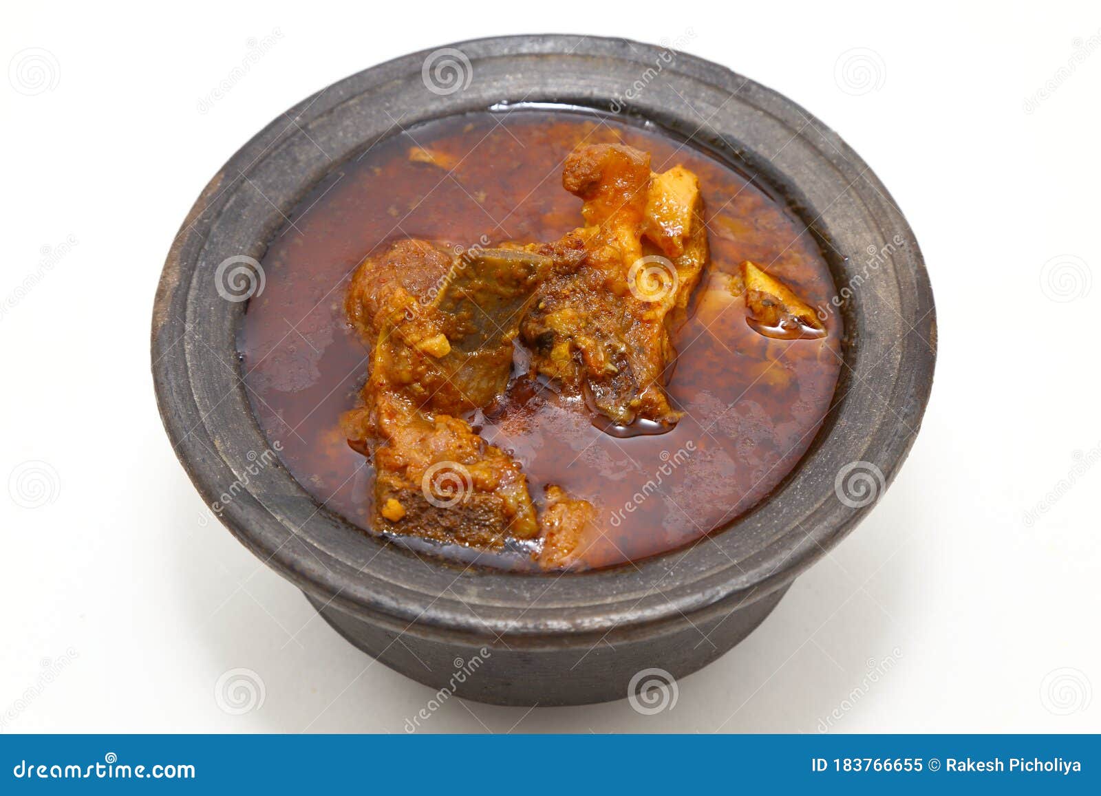 Indian Meat Dish or Mutton Curry Stock Image - Image of chicken ...