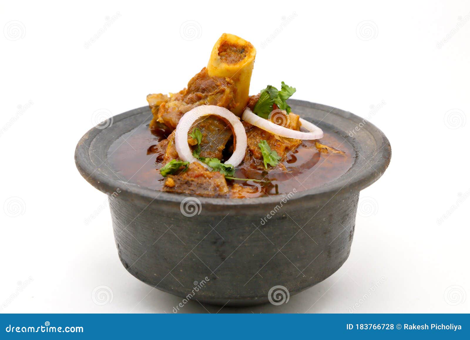 Indian Meat Dish or Mutton Curry Stock Photo - Image of chicken, dish ...