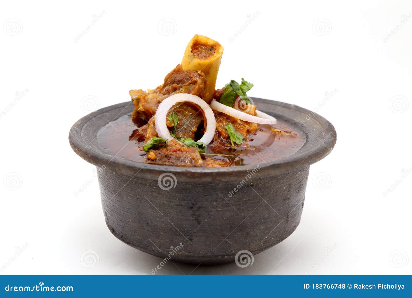 Indian Meat Dish or Mutton Curry Stock Photo - Image of chicken, curry ...