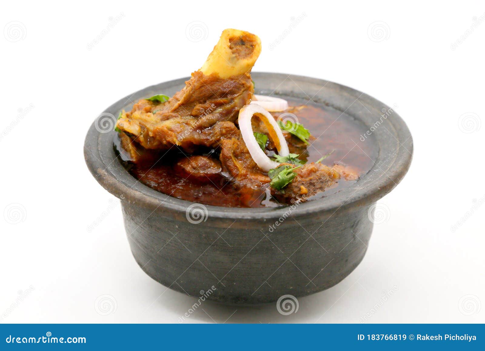 Indian Meat Dish or Mutton Curry Stock Image - Image of laal, meat ...