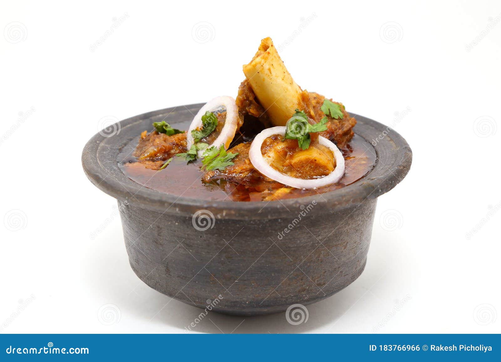 Indian Meat Dish or Mutton Curry Stock Photo - Image of biryani, herbs ...