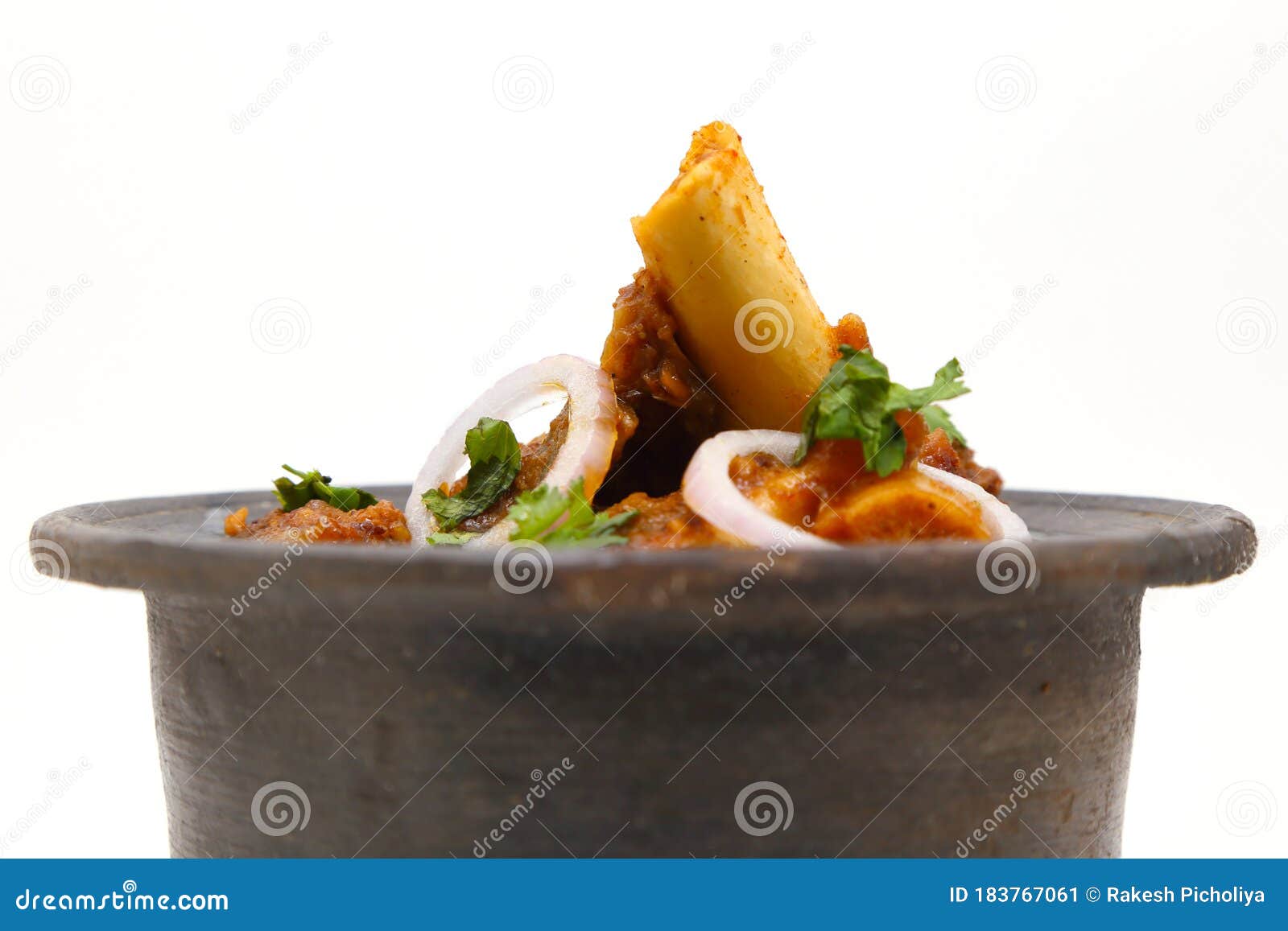 Indian Meat Dish or Mutton Curry Stock Image - Image of biryani ...