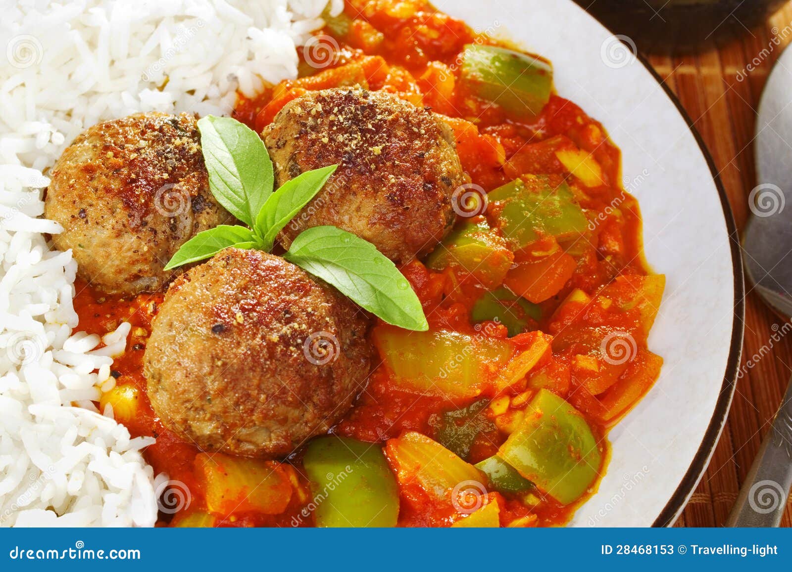 Indian Meatballs and Tomato Sauce Stock Image - Image of dinner ...