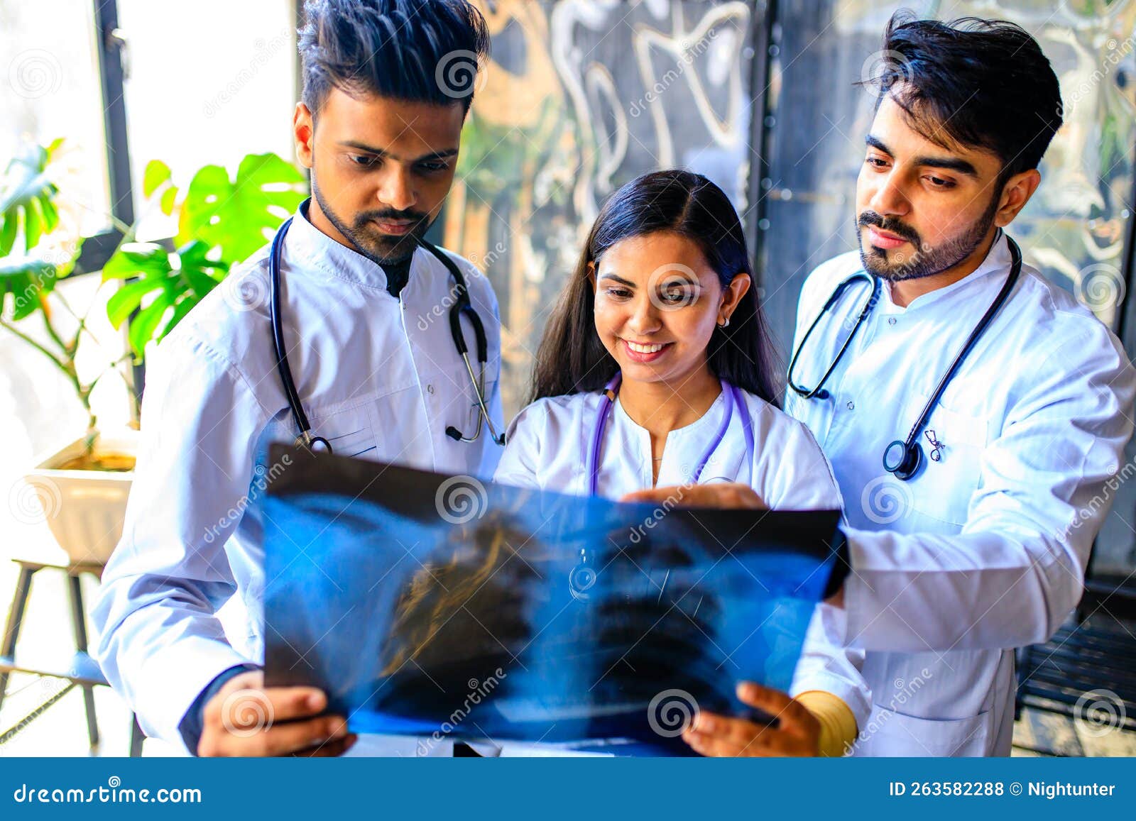 Indian Medic Students Practicing in Sun Classroom Stock Photo - Image ...