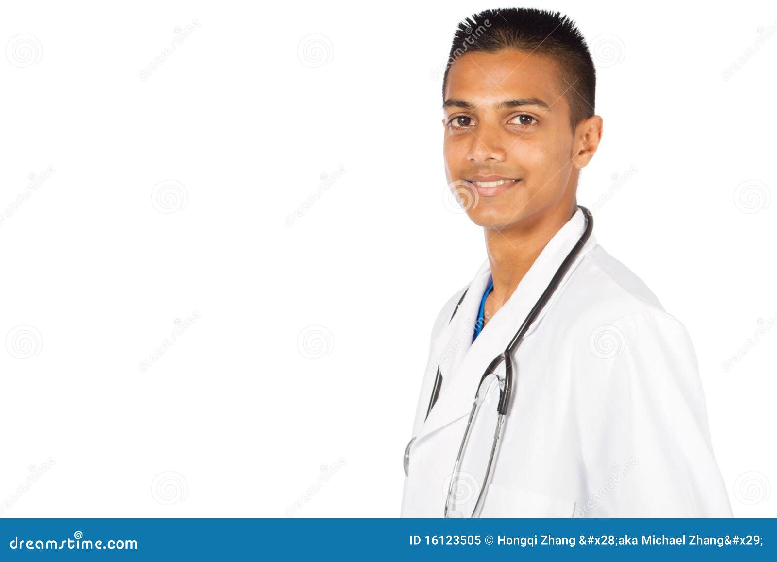 Indian medical intern stock image. Image of person, coat - 16123505