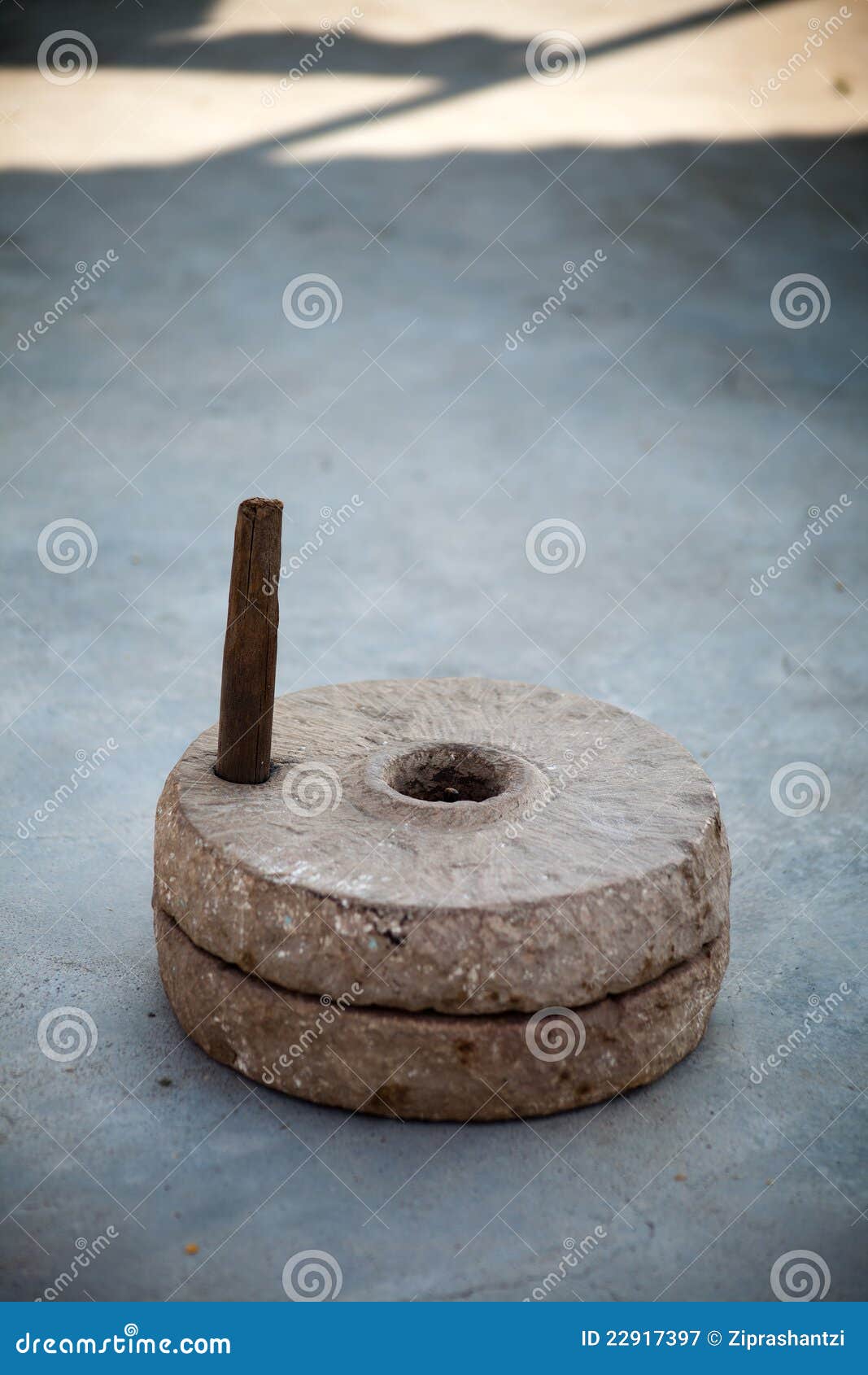 Indian millstone stock image. Image of work, grey, roman - 22917397